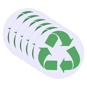 Uxcell 4 Pcs Recycle Sign Decals Recycle and Trash Symbols Sticker for ...
