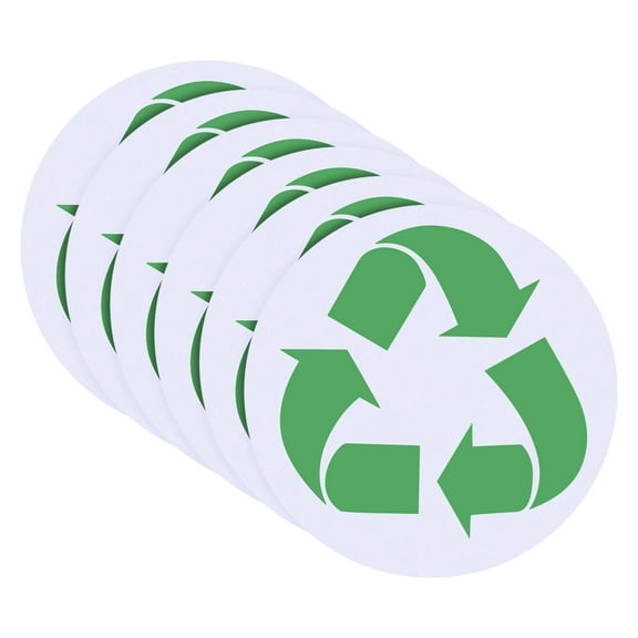 Uxcell 4 Pcs Recycle Sign Decals Recycle and Trash Symbols Sticker for ...