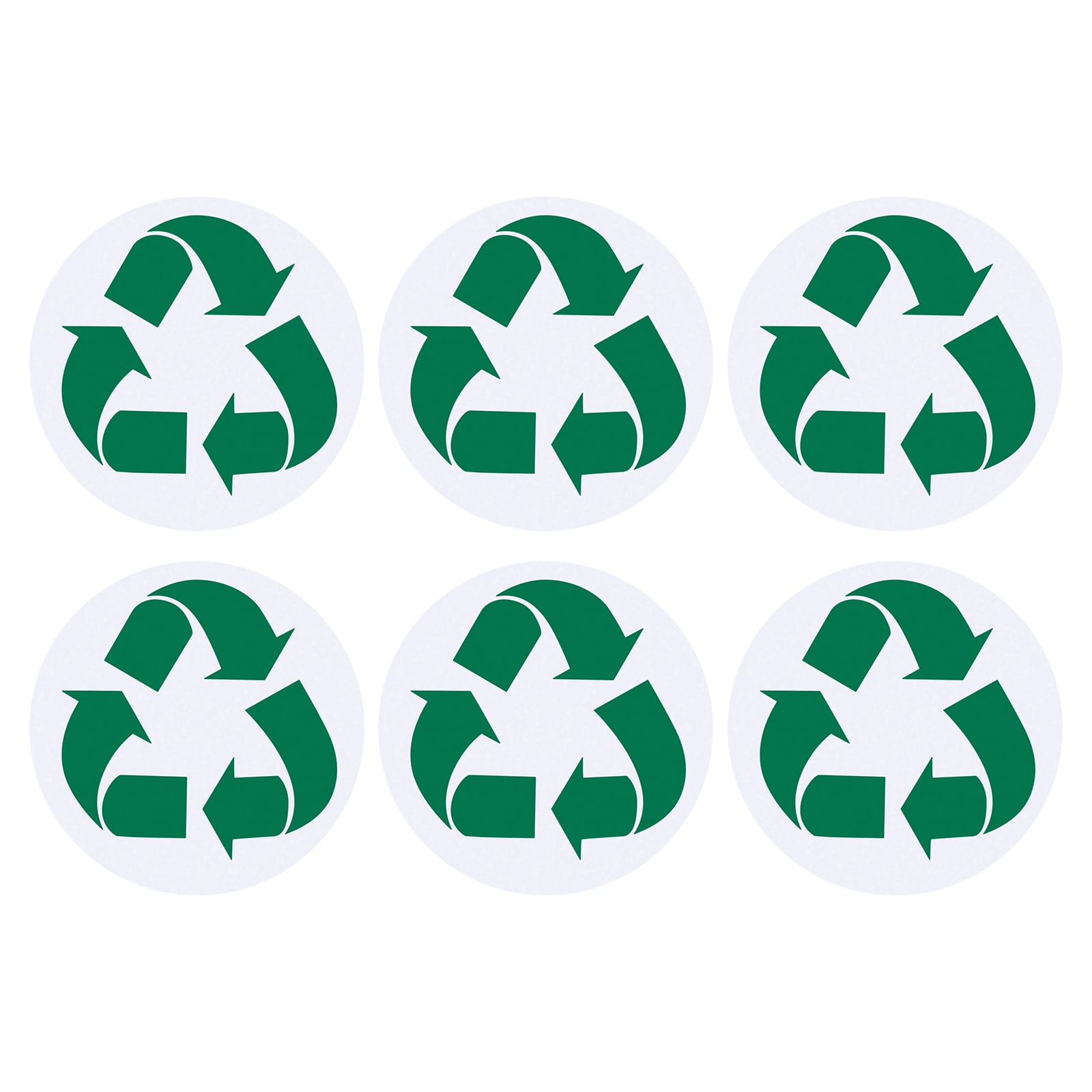 Uxcell Recycle Stickers Bin Labels 5 Inch Recycling Vinyl Indoor Use ...