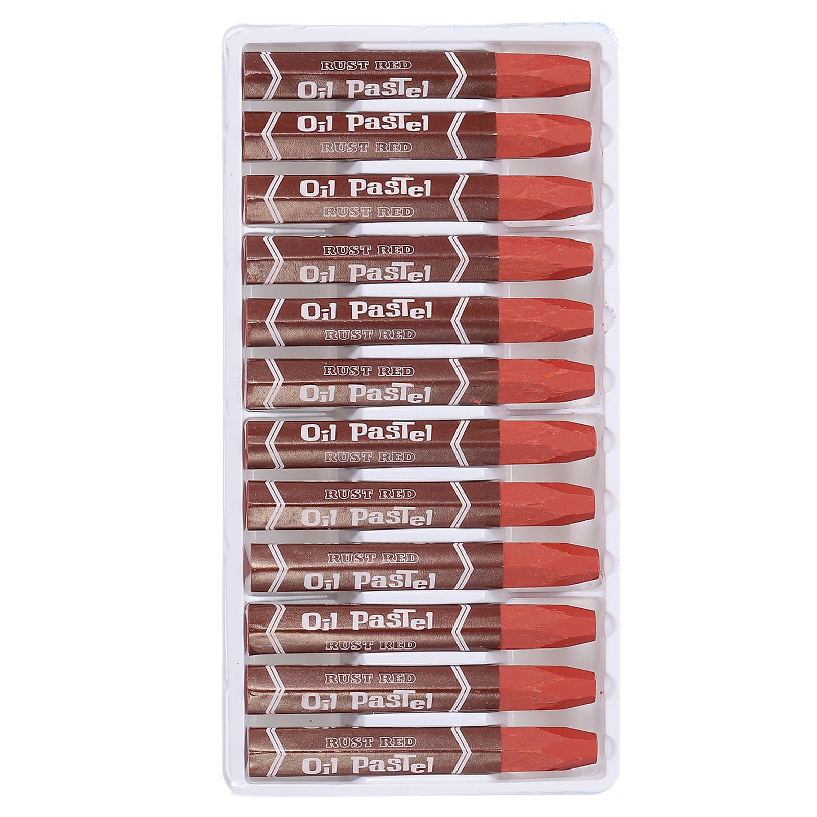 Uxcell Red Brown Oil Pastels, 48Pcs Soft Oil Crayons Vibrant and Creamy ...