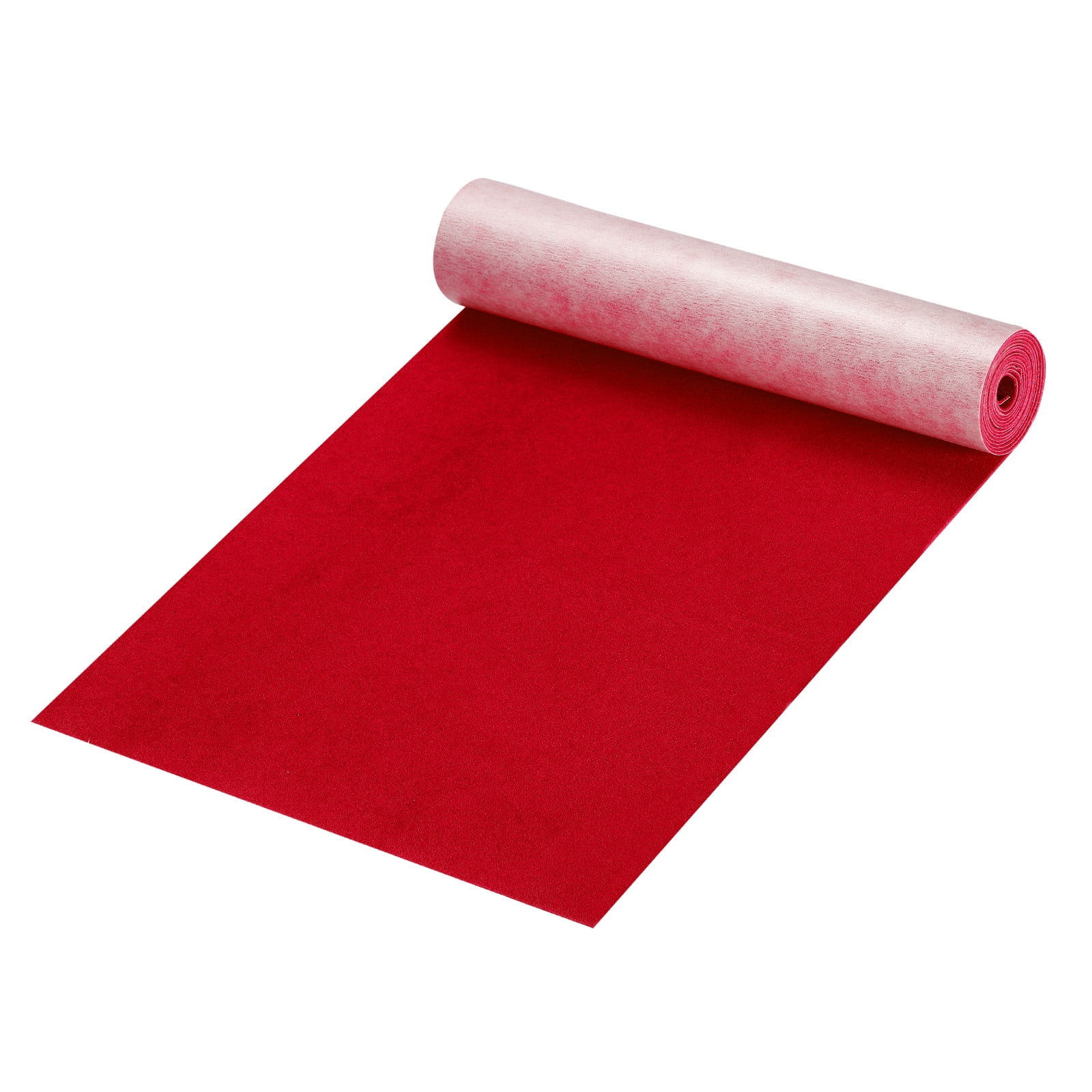 Uxcell Red Elbow Knee Iron On Velvet Patches Repair Patches 58"x8 ...