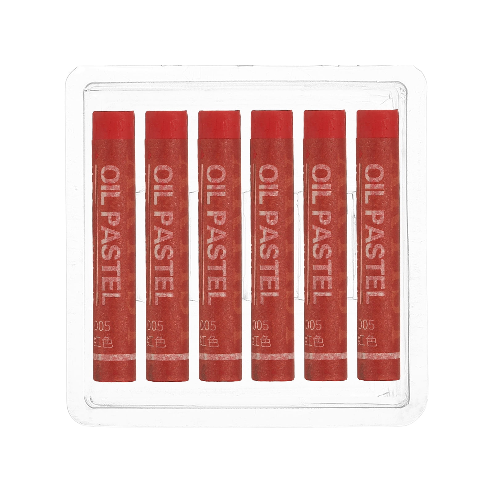 Uxcell Red Oil Pastels, 6Pcs Soft Oil Crayons Creamy Pastels Stick Art ...