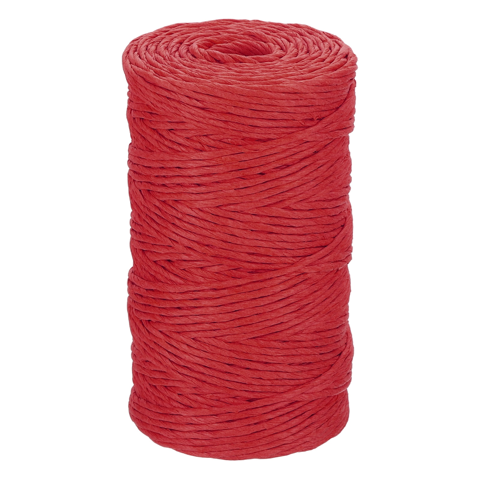 Uxcell Red Raffia Ribbon,98 Yard Natural Raffia Paper String 2mm Wide ...