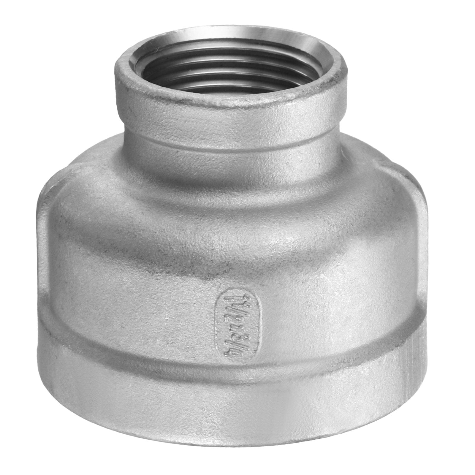 Uxcell Reducing Coupling 1-1/2" x 3/4" NPT Female Threaded 304 ...