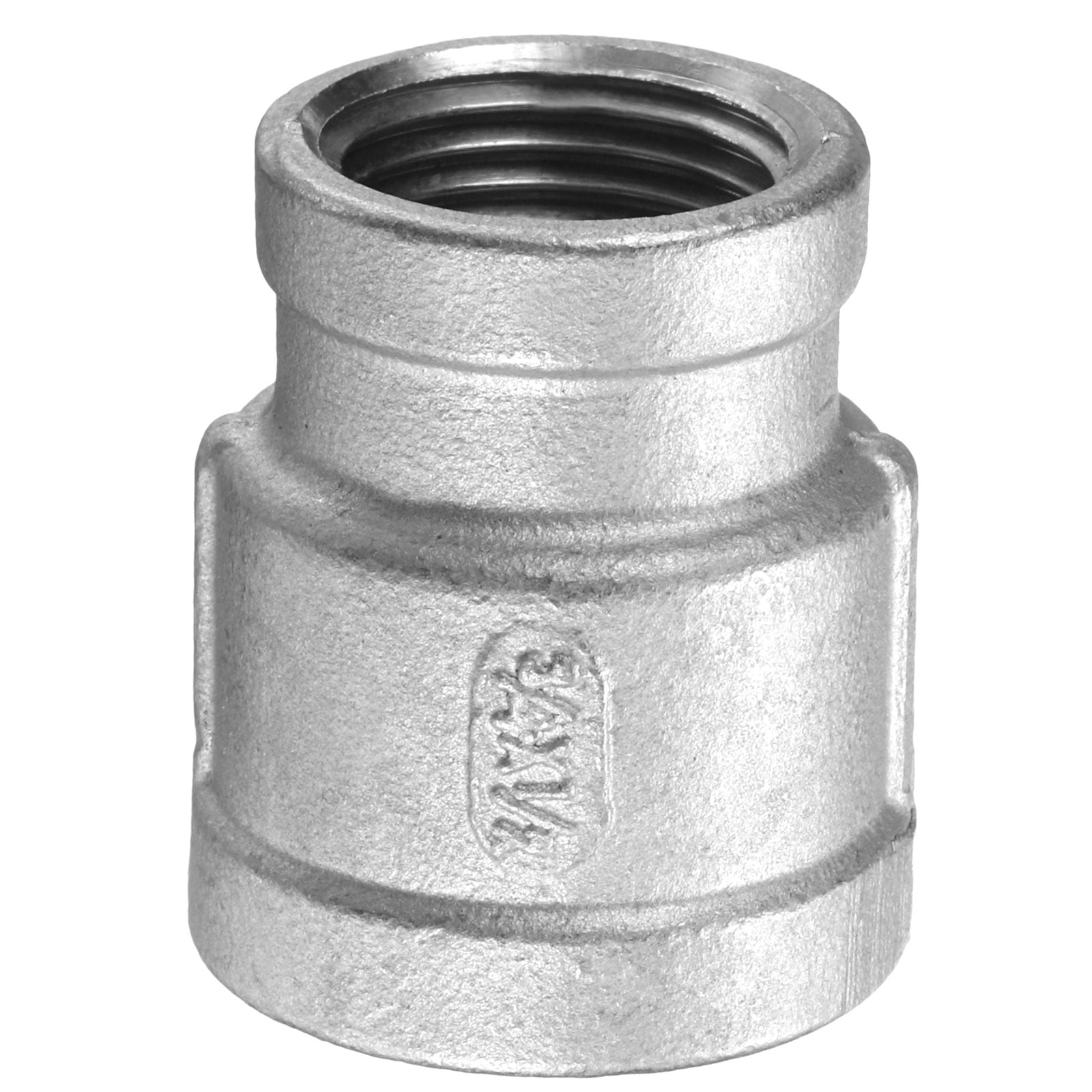 Uxcell Reducing Coupling 3/4" x 1/2" NPT Female Threaded 304 Stainless ...