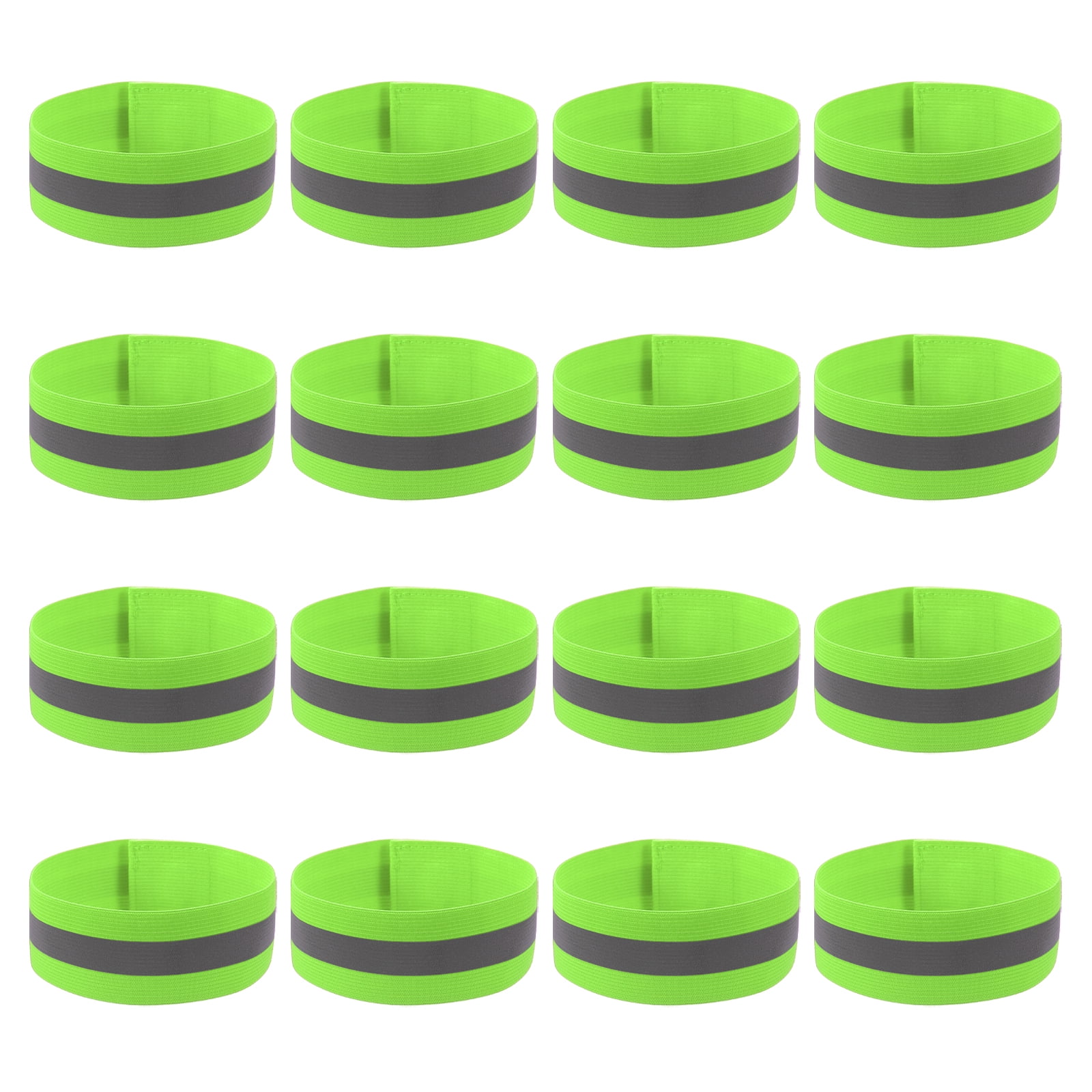 Uxcell Reflective Bands for Wrist/Arm/Ankle/Leg, 16pcs High Visibility ...