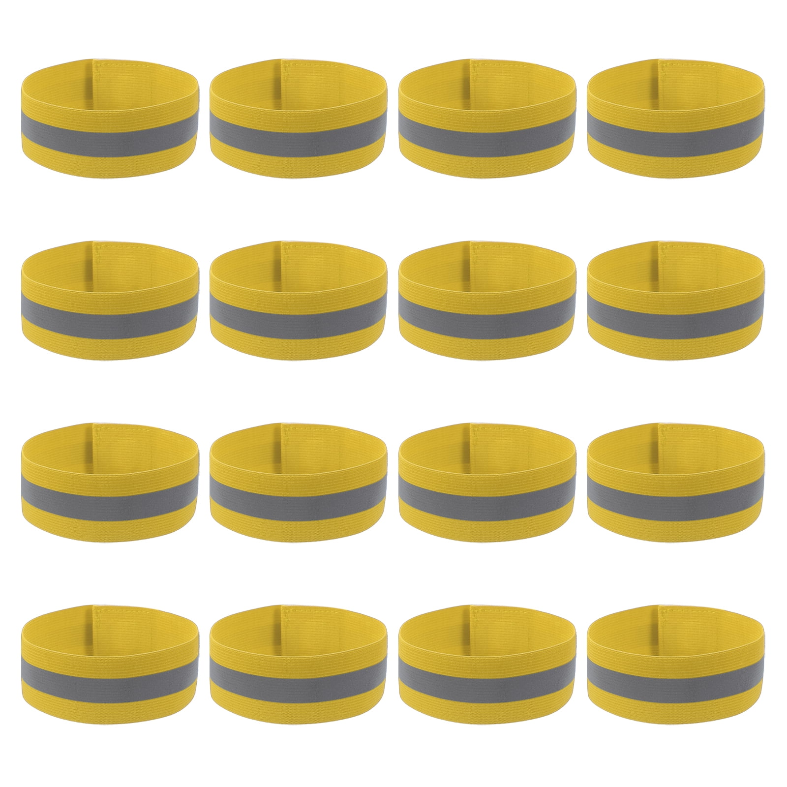 Uxcell Reflective Bands for Wrist/Arm/Ankle/Leg, 16pcs High Visibility ...