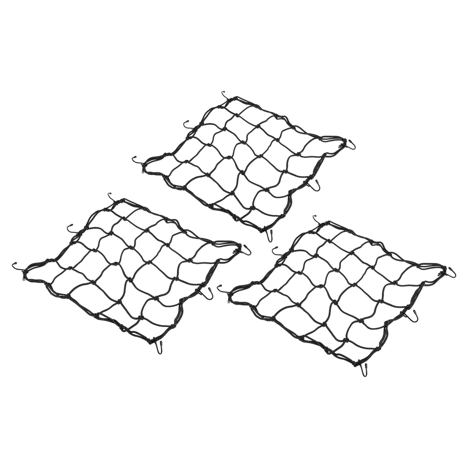 Uxcell Reflective Bungee Cargo Net, 3 Pack Motorcycle Luggage Straps ...