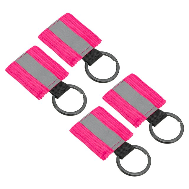 Uxcell Reflective Keychain Tags Reflective Zipper Pull Nylon Keychain ...