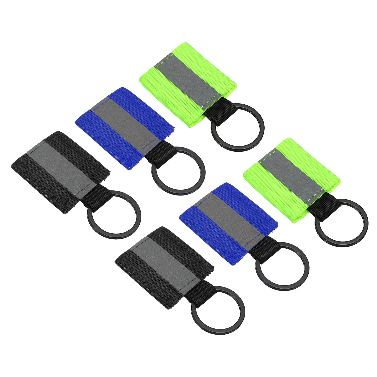 Uxcell Reflective Keychain Tags, Reflective Zipper Pulls Nylon Keychain ...