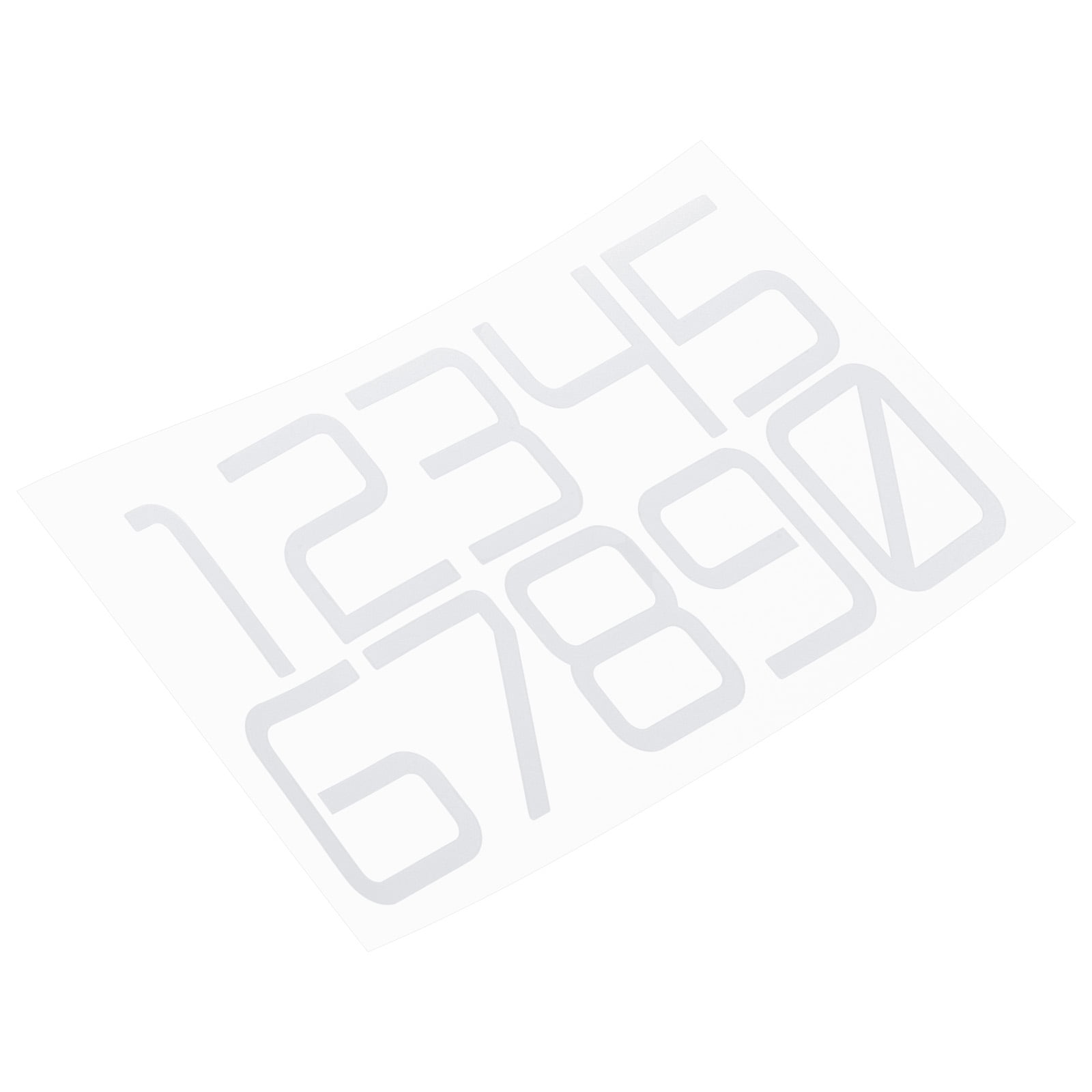Uxcell Reflective Mailbox Numbers 0 - 9 Vinyl Self-Adhesive Door Number ...