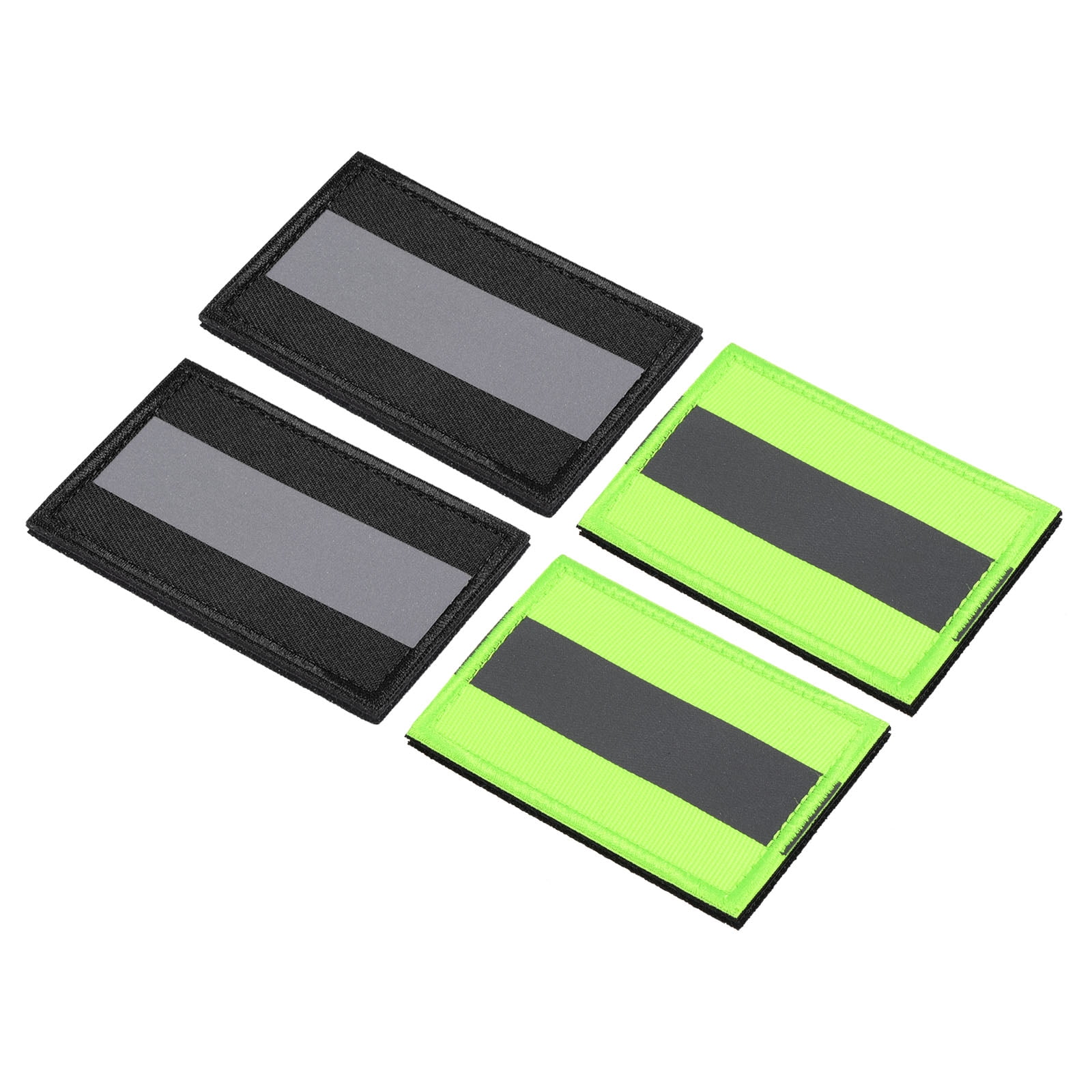 Uxcell Reflective Patch 2"x3", 4 Pcs Safety Appliques, Black, Green ...