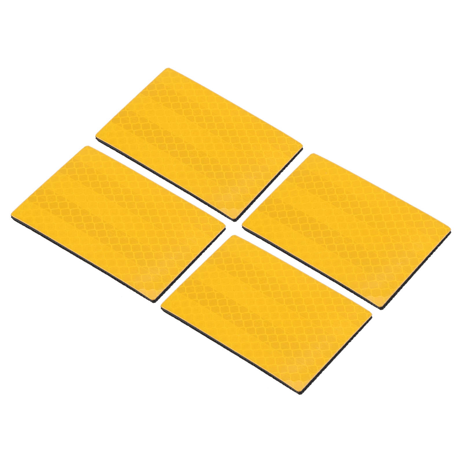 Uxcell Reflective Patch 2"x3", 4 Pcs Safety Appliques, Dark Yellow ...