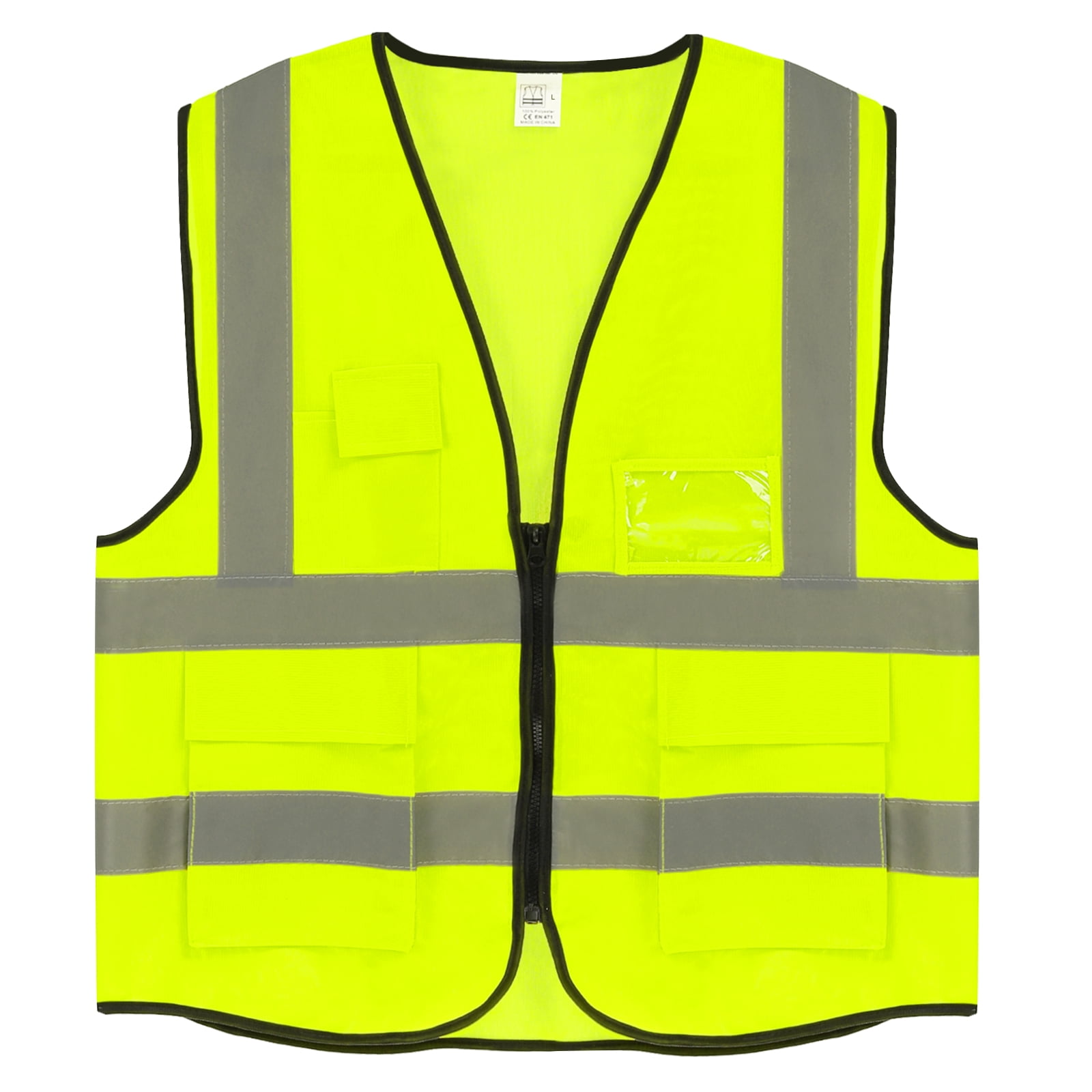 Uxcell Reflective Safety Vest, Large High Visibility Security Vests ...