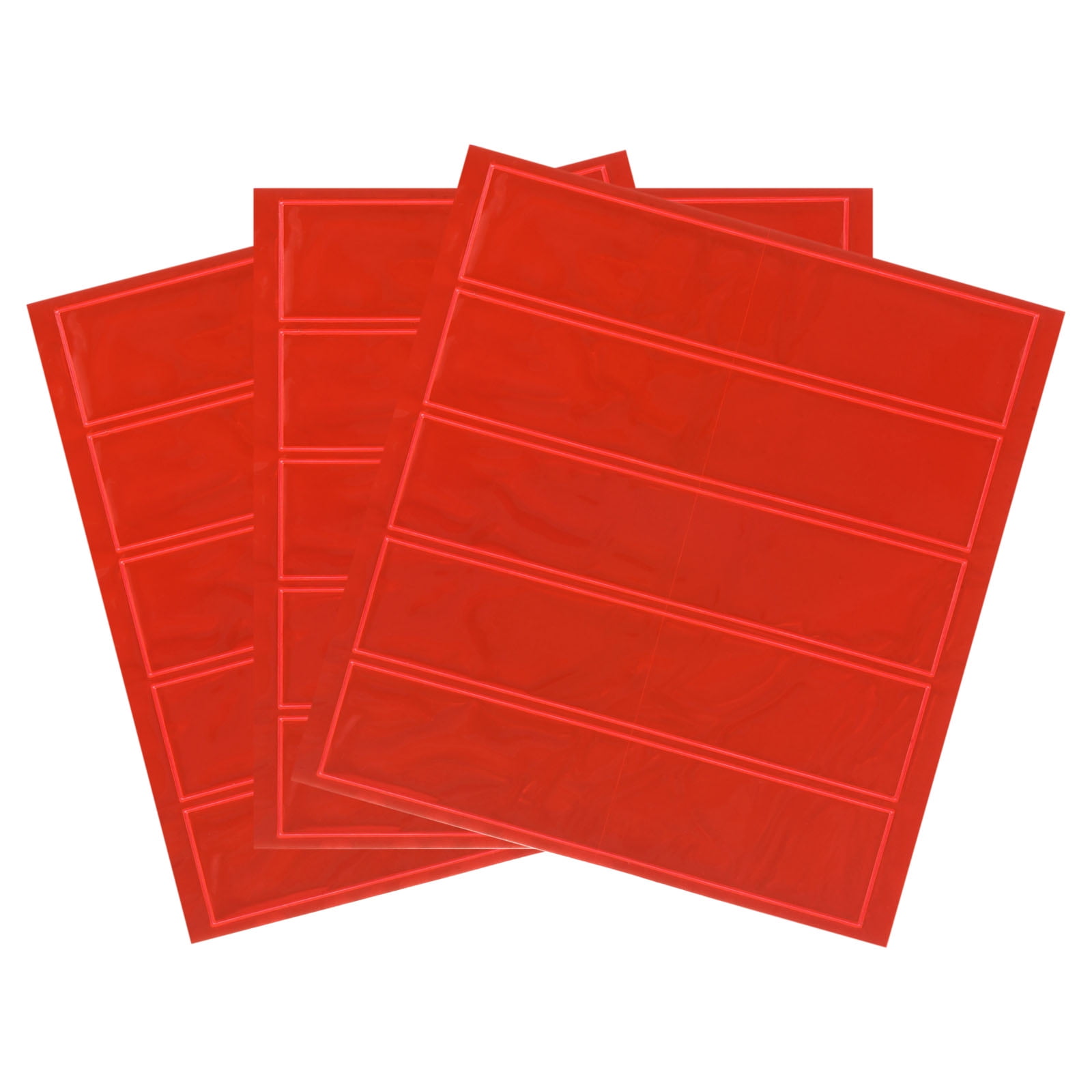 Uxcell Reflective Stickers, 15in3 Sets 4.5x1 Inch Adhesive Caution ...