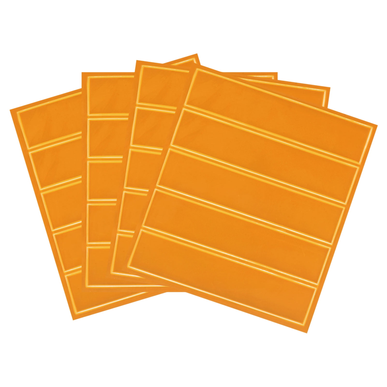 Uxcell Reflective Stickers, 20in4 Sets 4.5x1 Inch Adhesive Caution ...