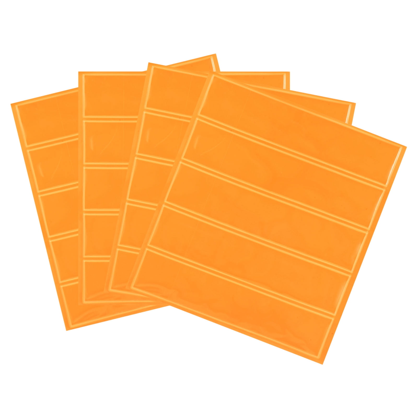 Uxcell Reflective Stickers, 20in4 Sets 4.5x1 Inch Adhesive Caution ...