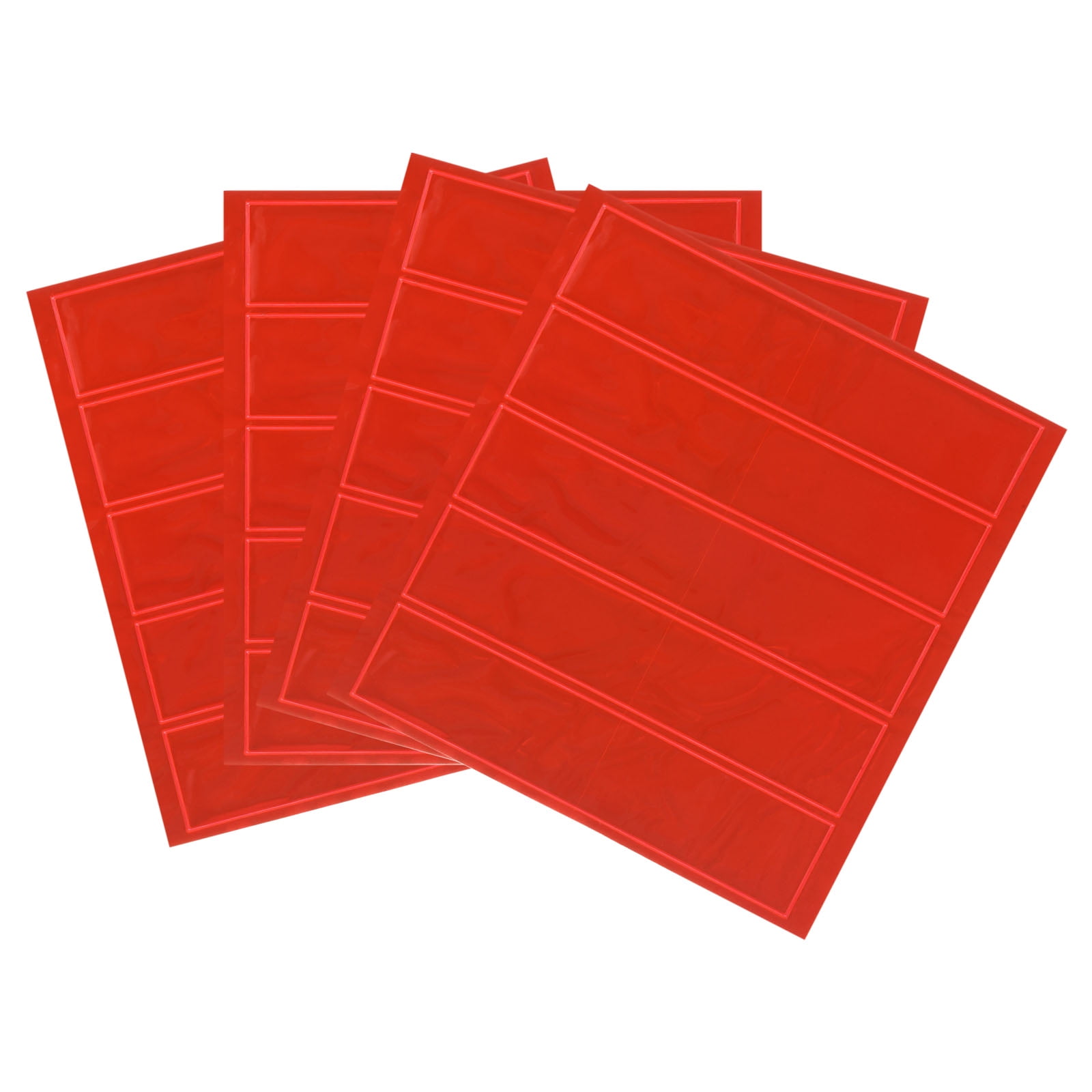 Uxcell Reflective Stickers, 20in4 Sets 4.5x1 Inch Adhesive Caution ...