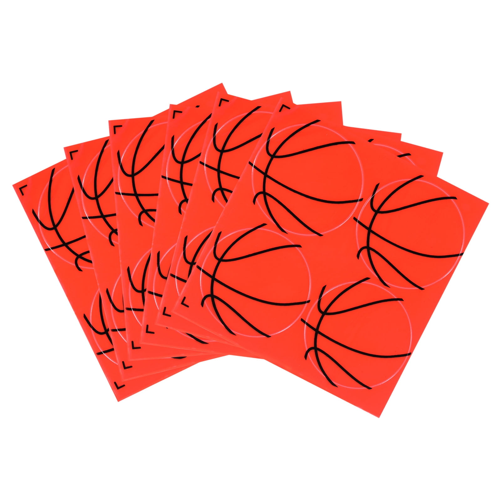 Uxcell Reflective Stickers, 20in5 Sets 2.6 Inch Adhesive Basketball ...