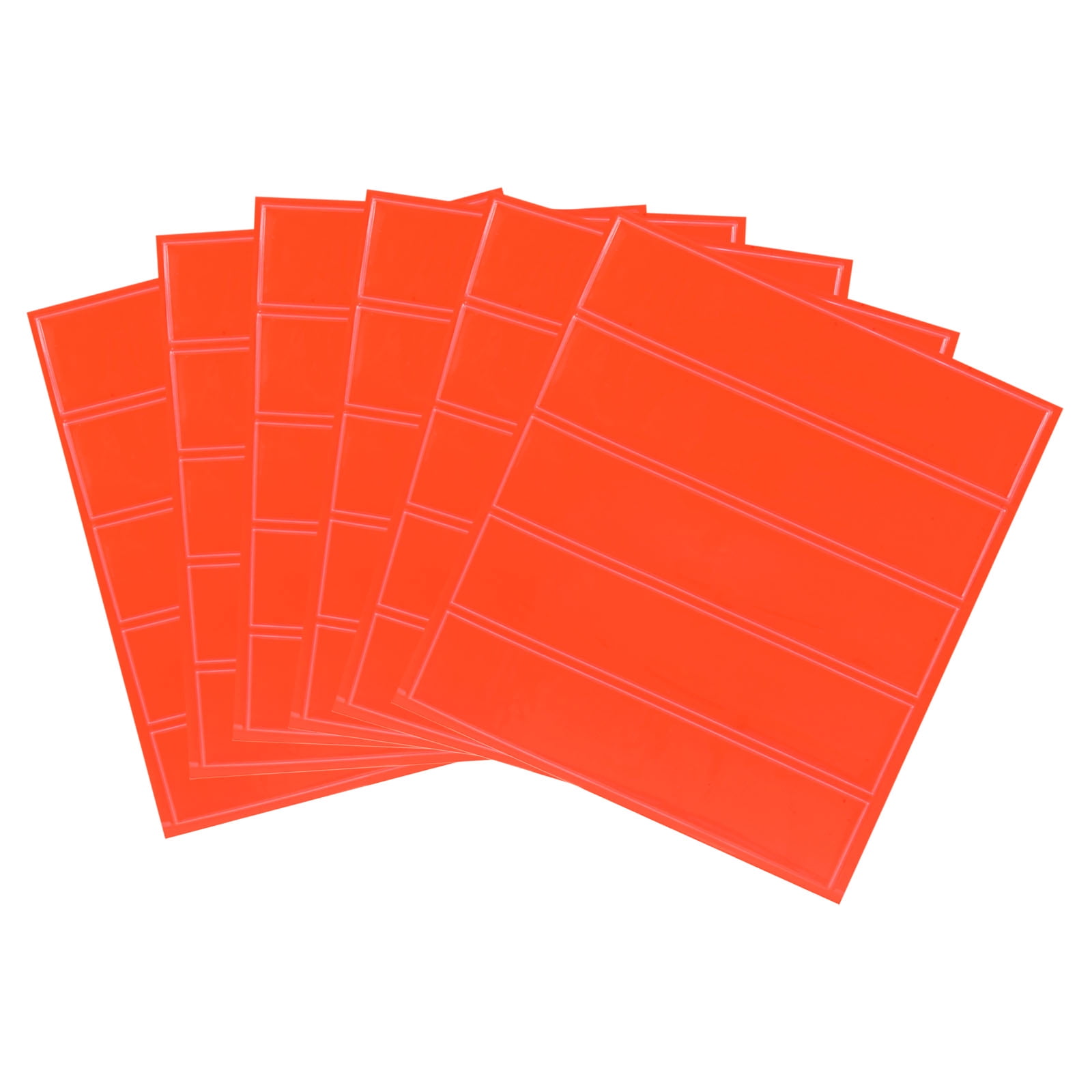 Uxcell Reflective Stickers, 30in6 Sets 4.5x1 Inch Adhesive Caution ...