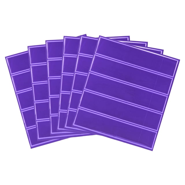 Uxcell Reflective Stickers, 30in6 Sets 4.5x1 Inch Adhesive Caution ...