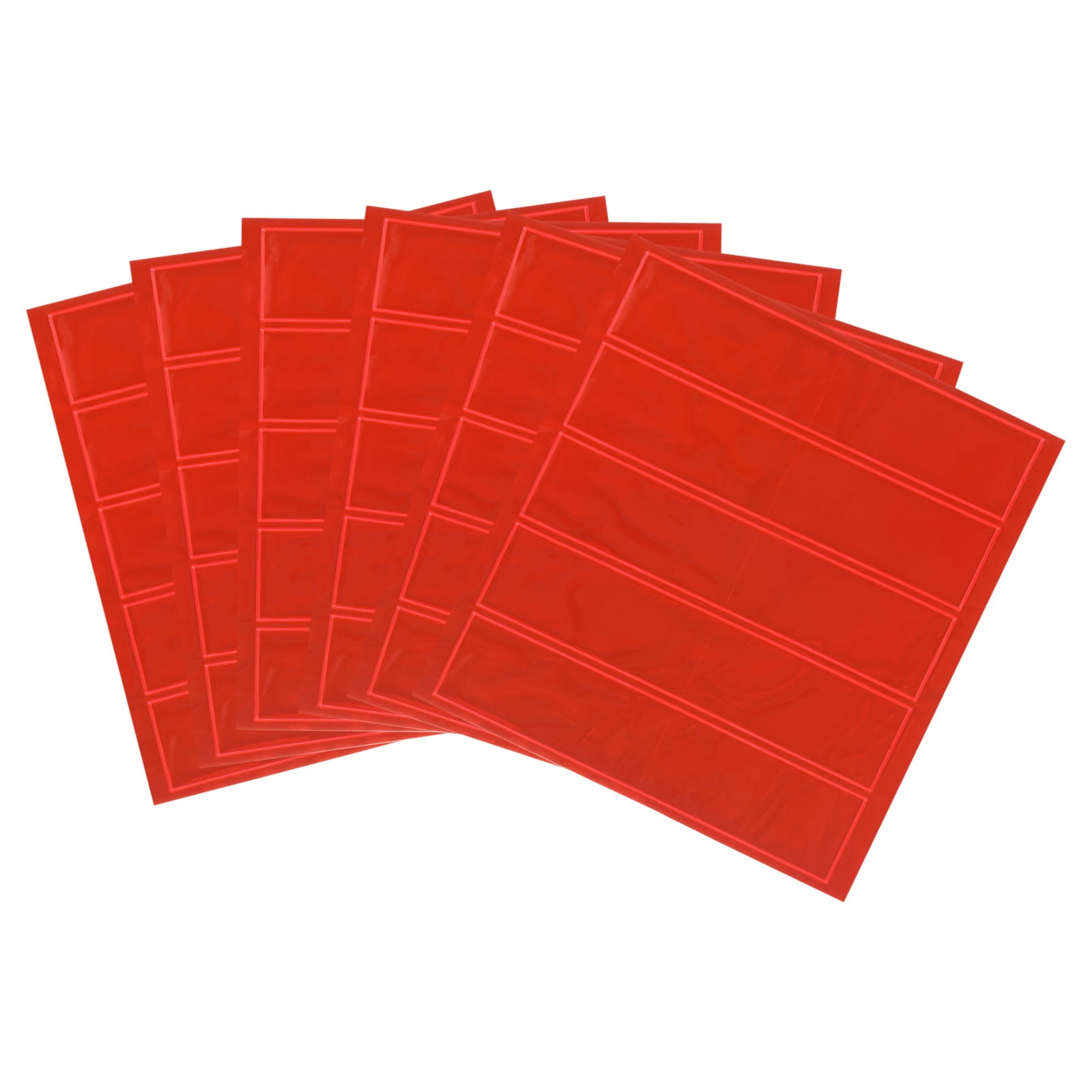 Uxcell Reflective Stickers, 30in6 Sets 4.5x1 Inch Adhesive Caution ...