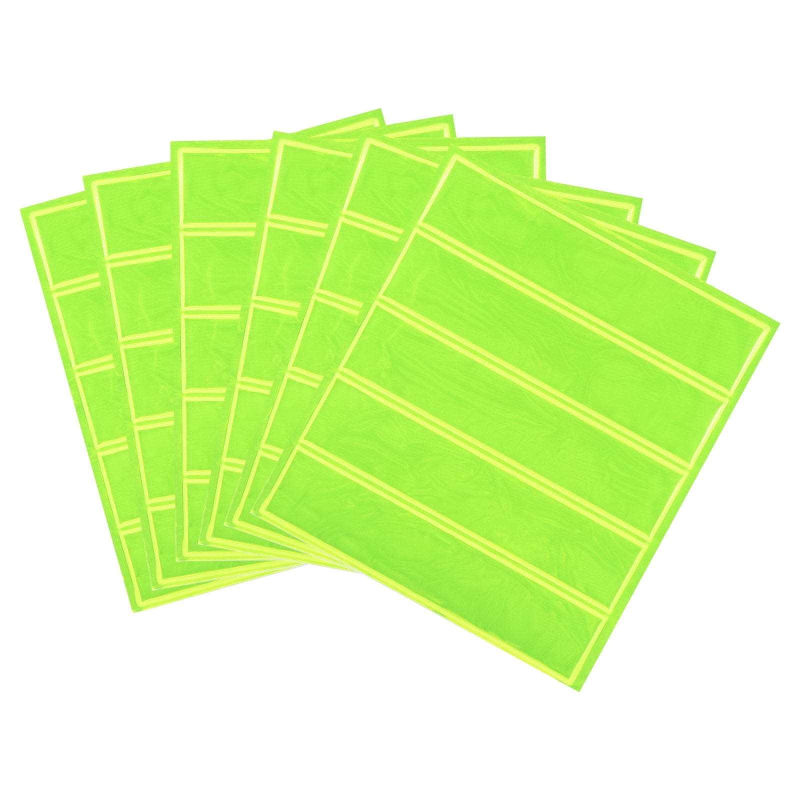 Uxcell Reflective Stickers, 30in6 Sets 4.5x1 Inch Adhesive Caution ...