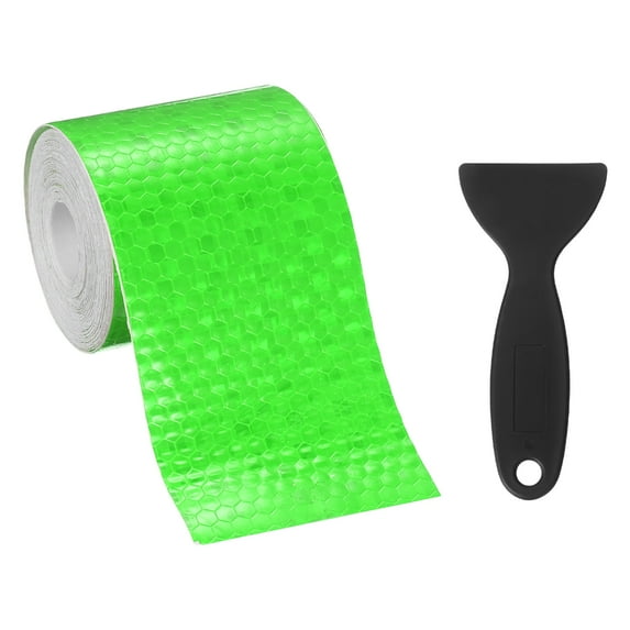 Uxcell Reflective Tape, (16.4 Ft x 1.97 Inch,Pure Green) (1Set) Night ...