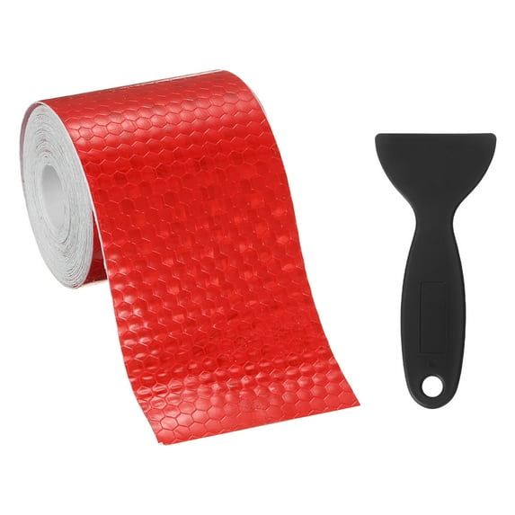 Uxcell Reflective Tape, (16.4 Ft x 1.97 Inch,Pure Red) (1Set) Night ...
