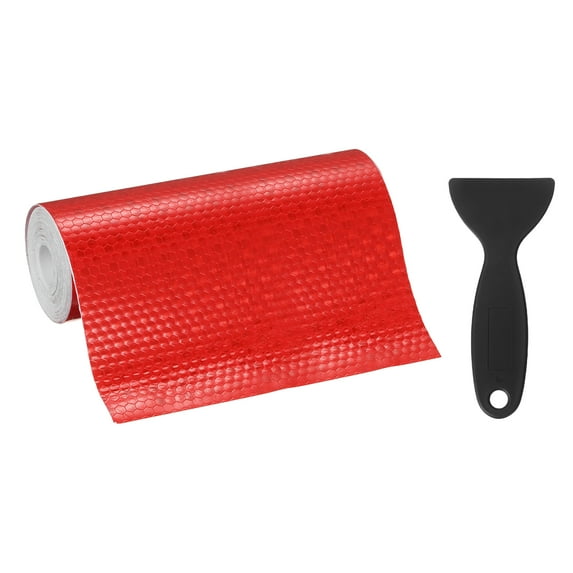 Uxcell Reflective Tape, (16.4 Ft x 5.91 Inch,Pure Red) (1Set) Night ...