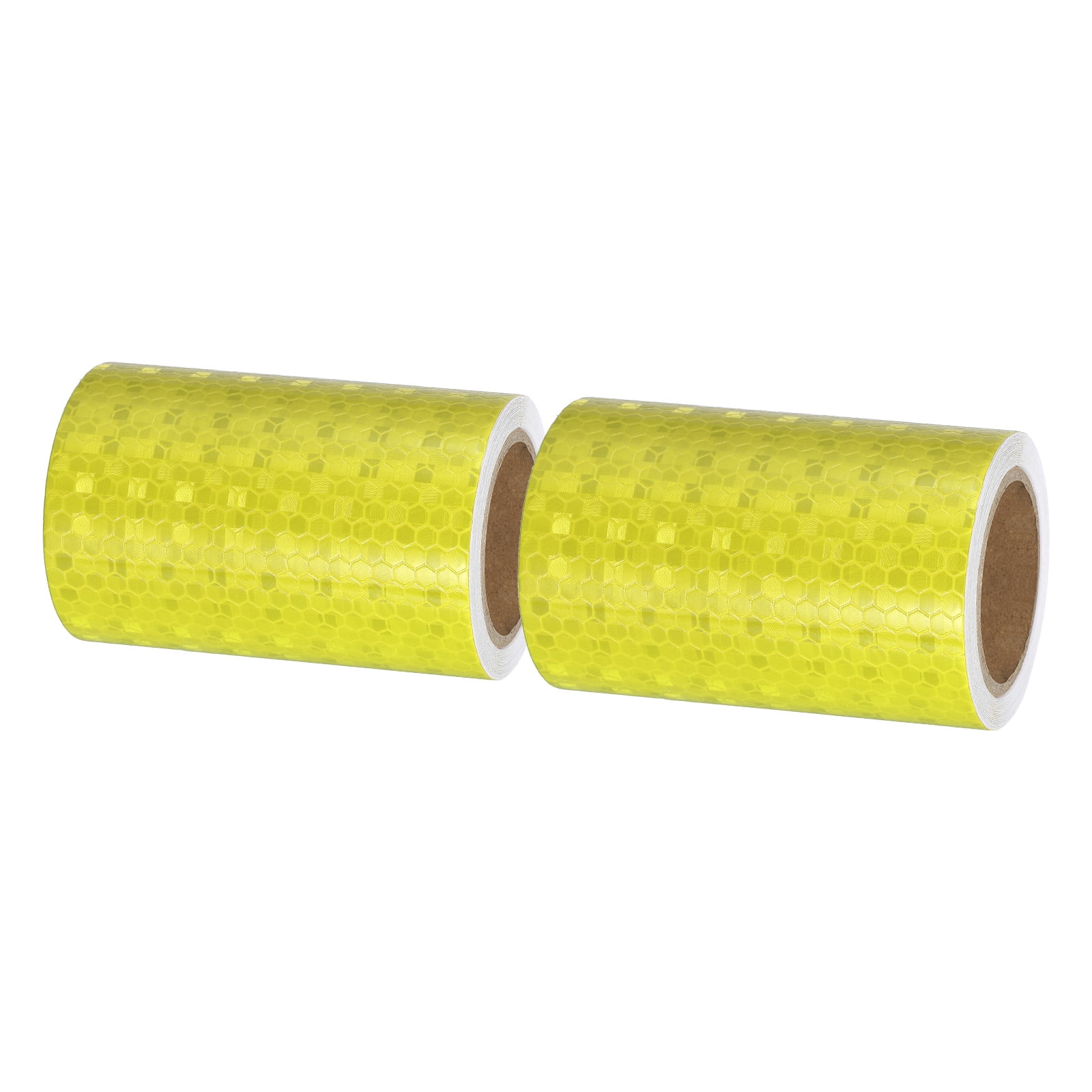Uxcell Reflective Tape, 2 Roll 4 Inch x 10 ft Waterproof Self Adhesive High Visibility Caution ...