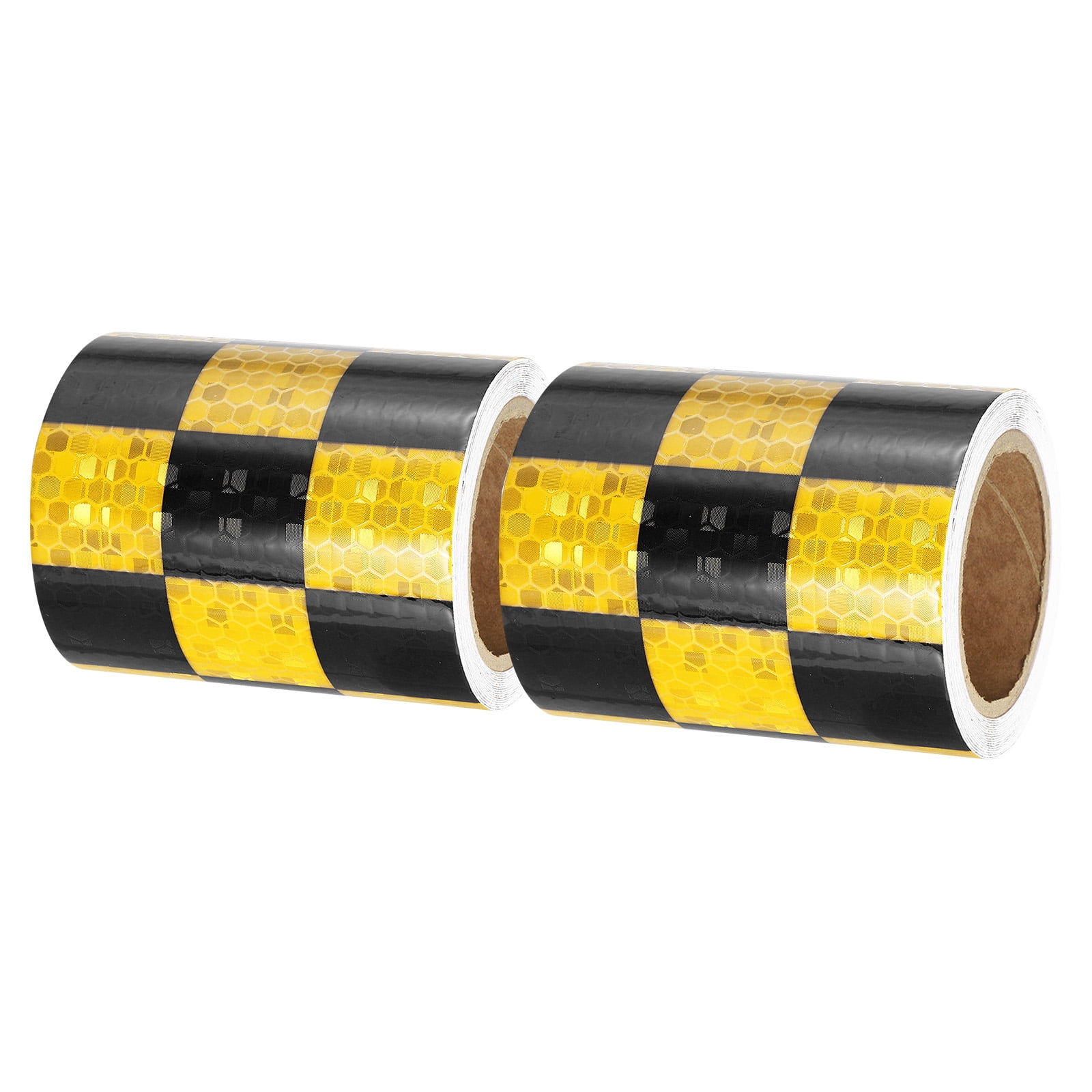 Uxcell Reflective Tape, 2 Roll 4 Inch x 10 ft Waterproof Self Adhesive High Visibility Caution ...