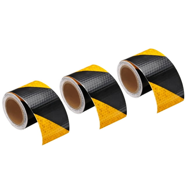 Uxcell Reflective Tape, 3 Roll 10 ft x 2-inch Adhesive High Visibility Safety Tape Reflector ...