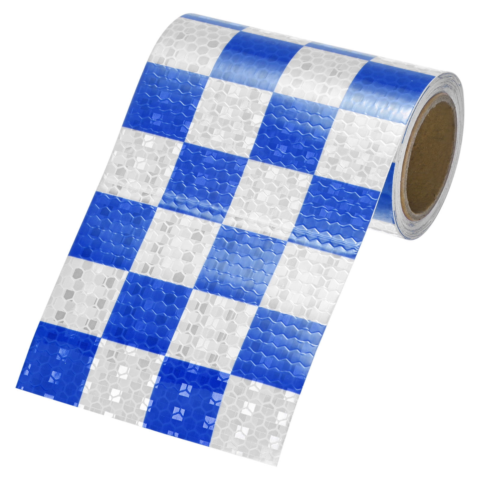 Uxcell Reflective Tape, 4 Inch x 10 Feet Shining Star Square Blue ...