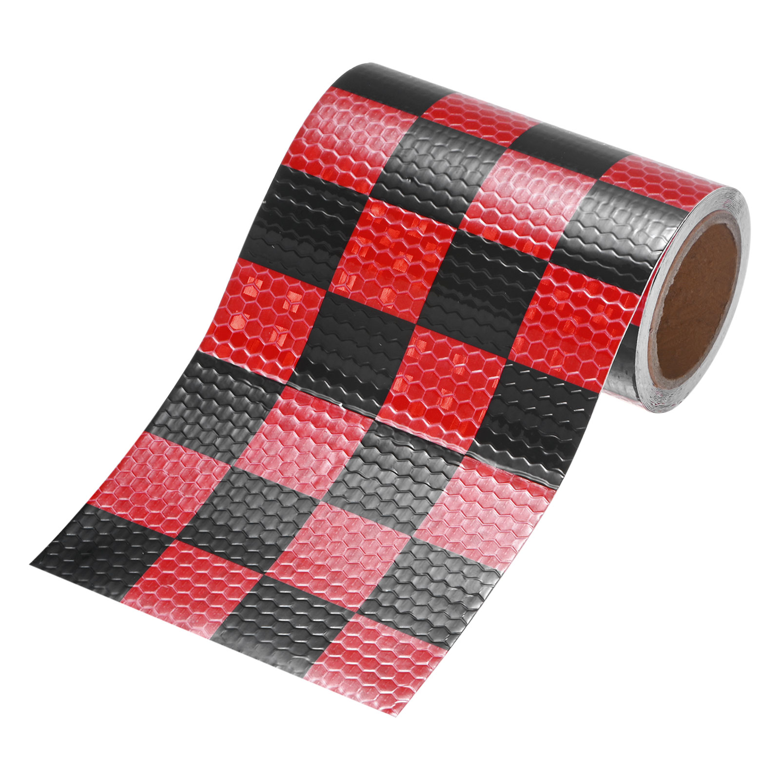 Uxcell Reflective Tape, 4 Inch x 10 Feet Shining Star Square Red ...