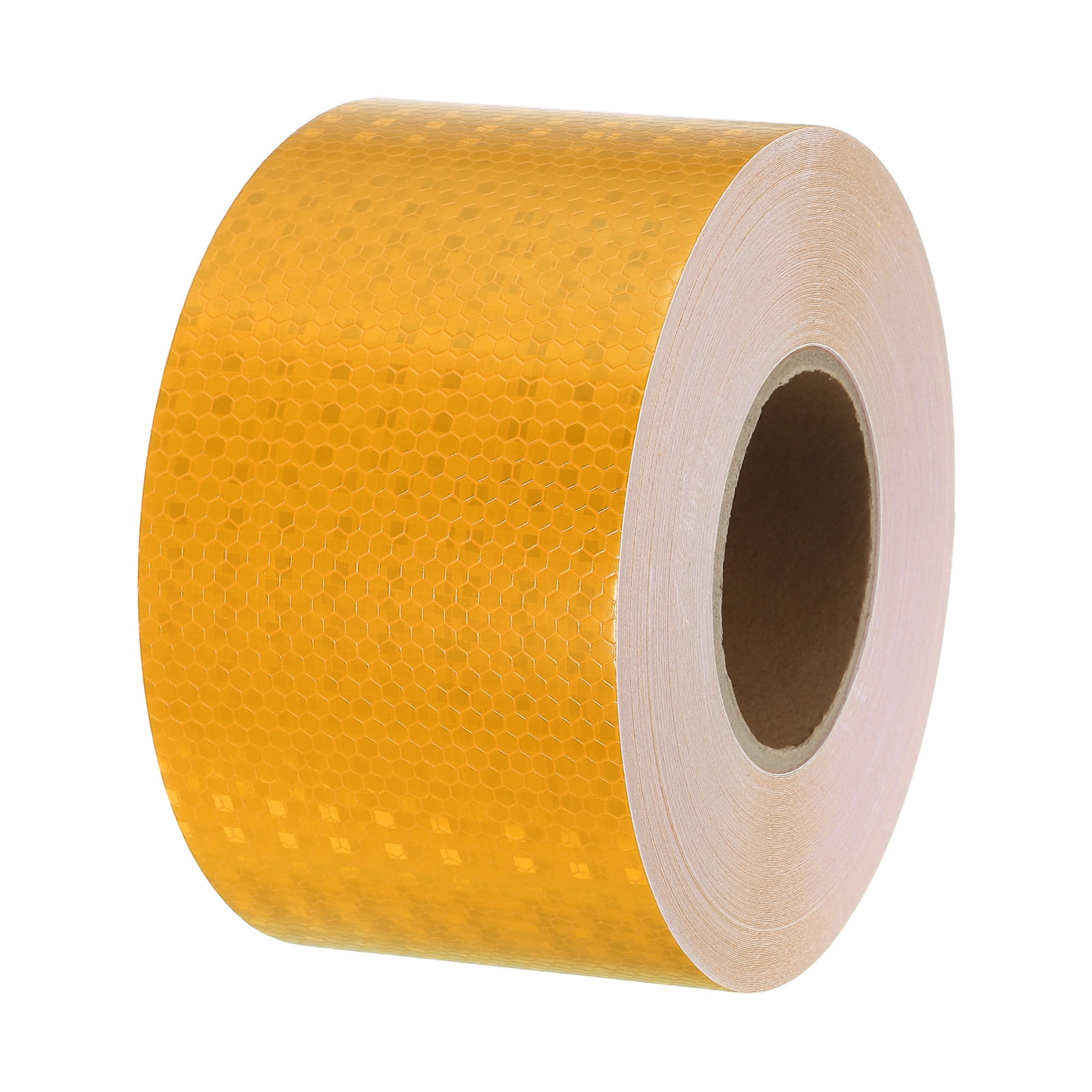 Uxcell Reflective Tape, 4 Inch x 164 ft Waterproof Self Adhesive High Visibility Caution Warning ...