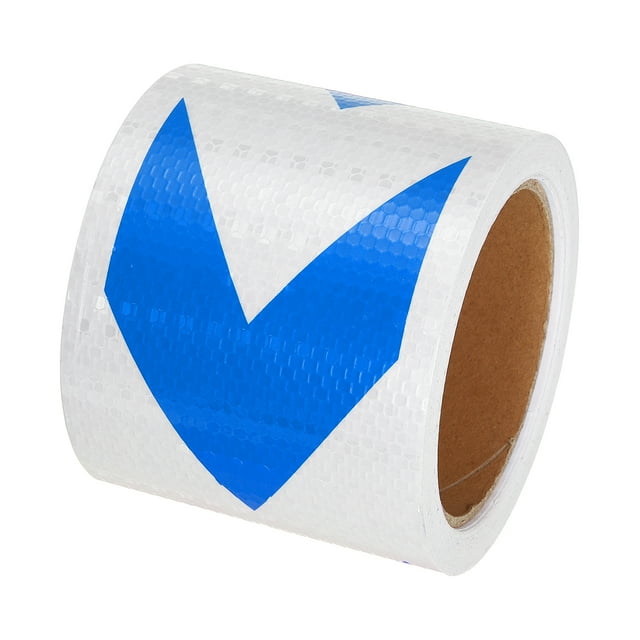 Uxcell Reflective Tape 4 X 33 Ft Arrow Waterproof Adhesive Safety