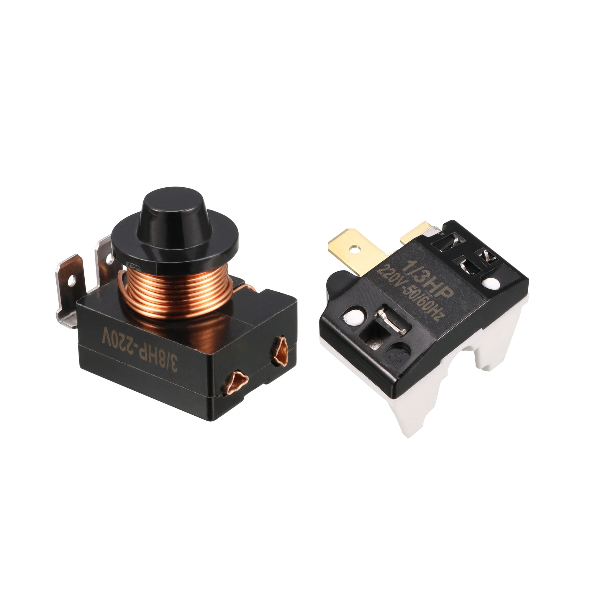 Uxcell Refrigerator Start Relay 3/8HP 280W + Compressor Thermal ...