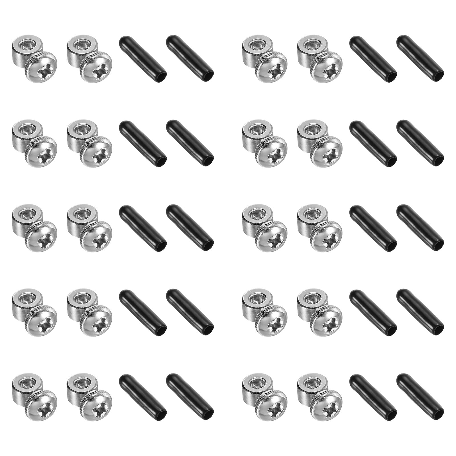 Uxcell Replacement Adjustable Screws and End Caps Jump Rope Spare ...