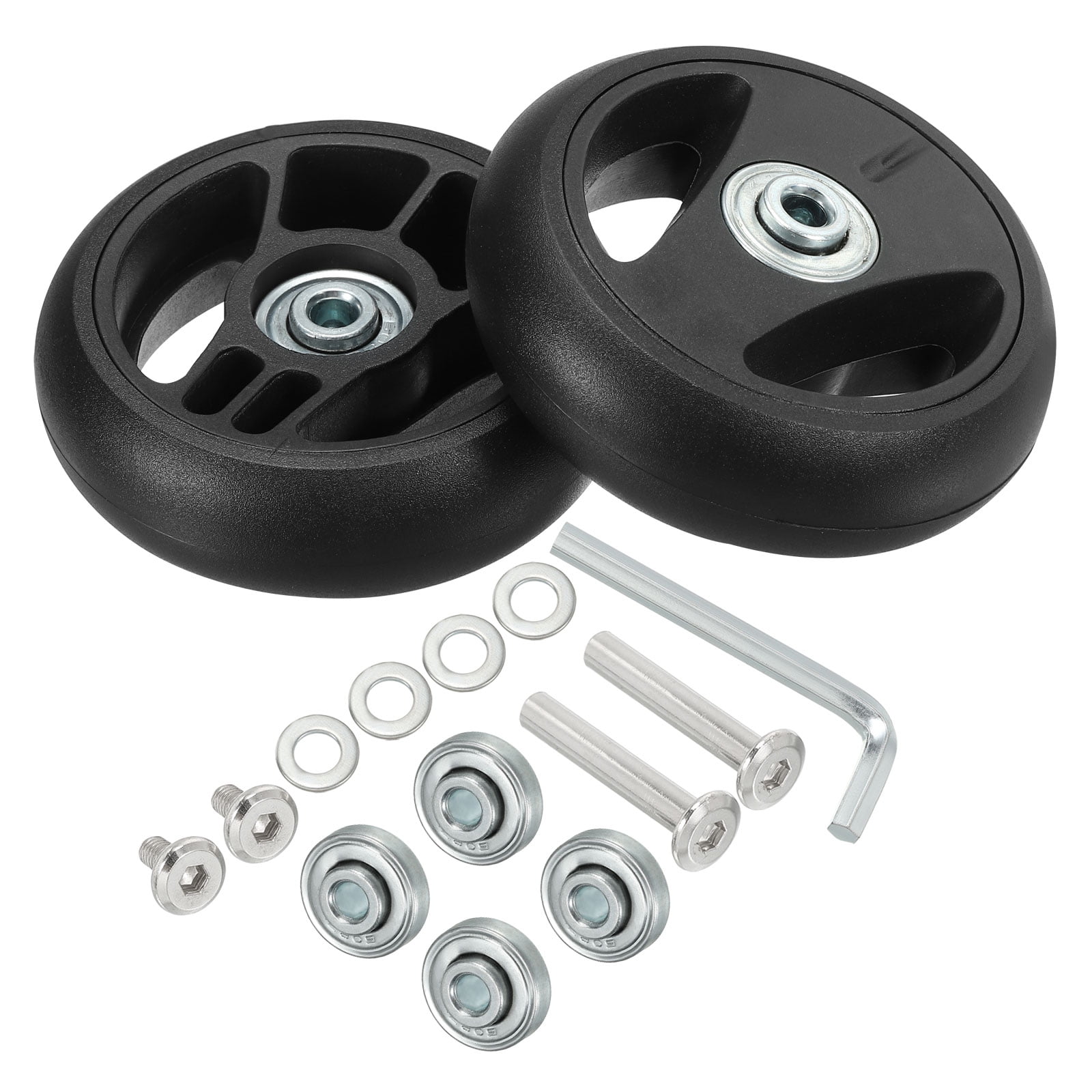 Uxcell Replacement Luggage Suitcase Wheels, 81mmx24mm 360 Swivel Caster ...