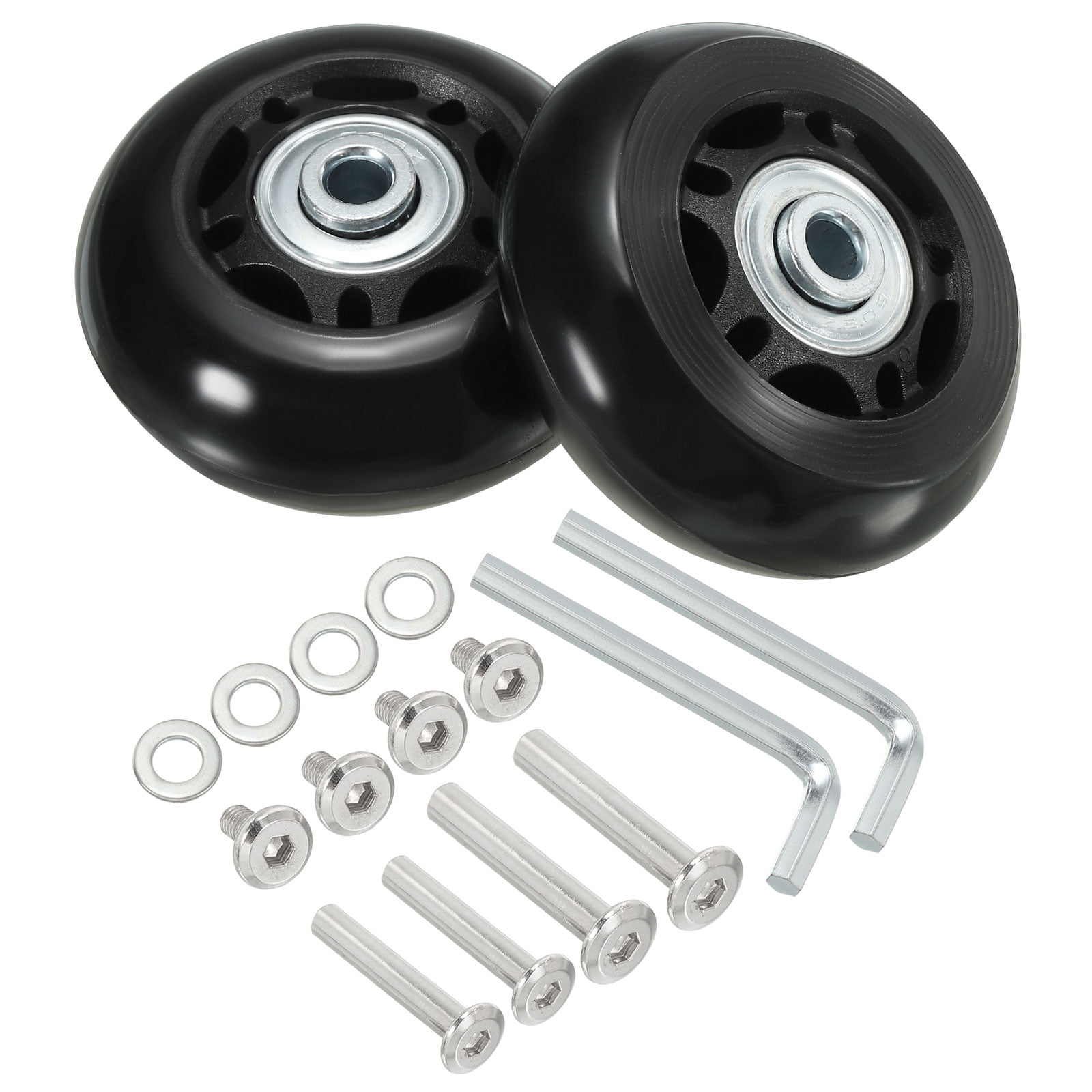 Uxcell Replacement Luggage Suitcase Wheels Kit, 60mmx24mm Swivel Caster ...