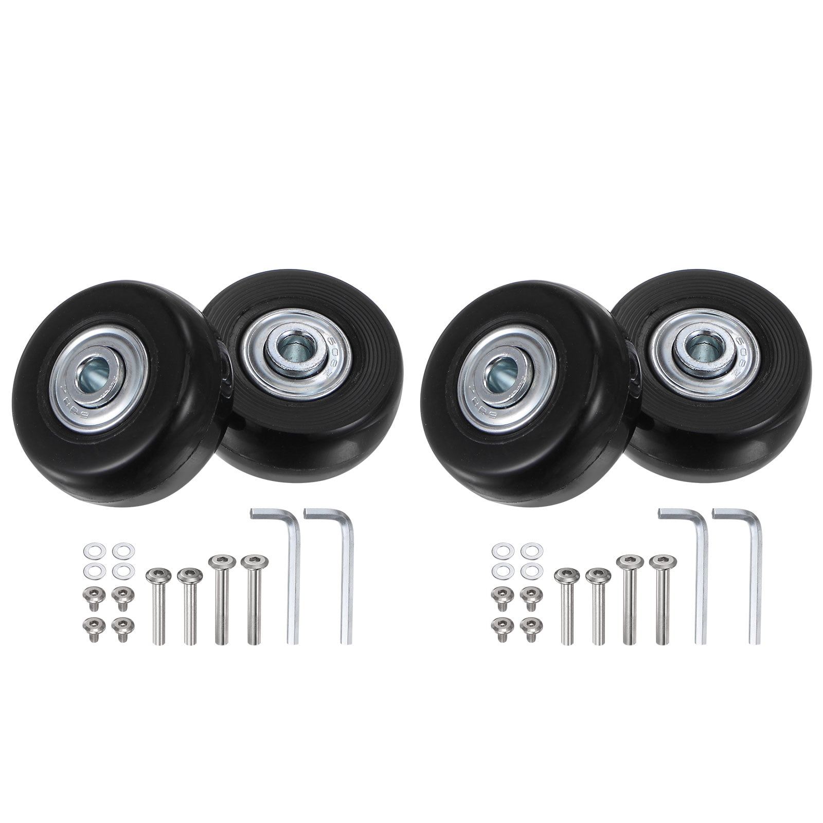 Uxcell Replacement Luggage Wheels 43x18mm Suitcase Wheel Repair Kits 4 ...
