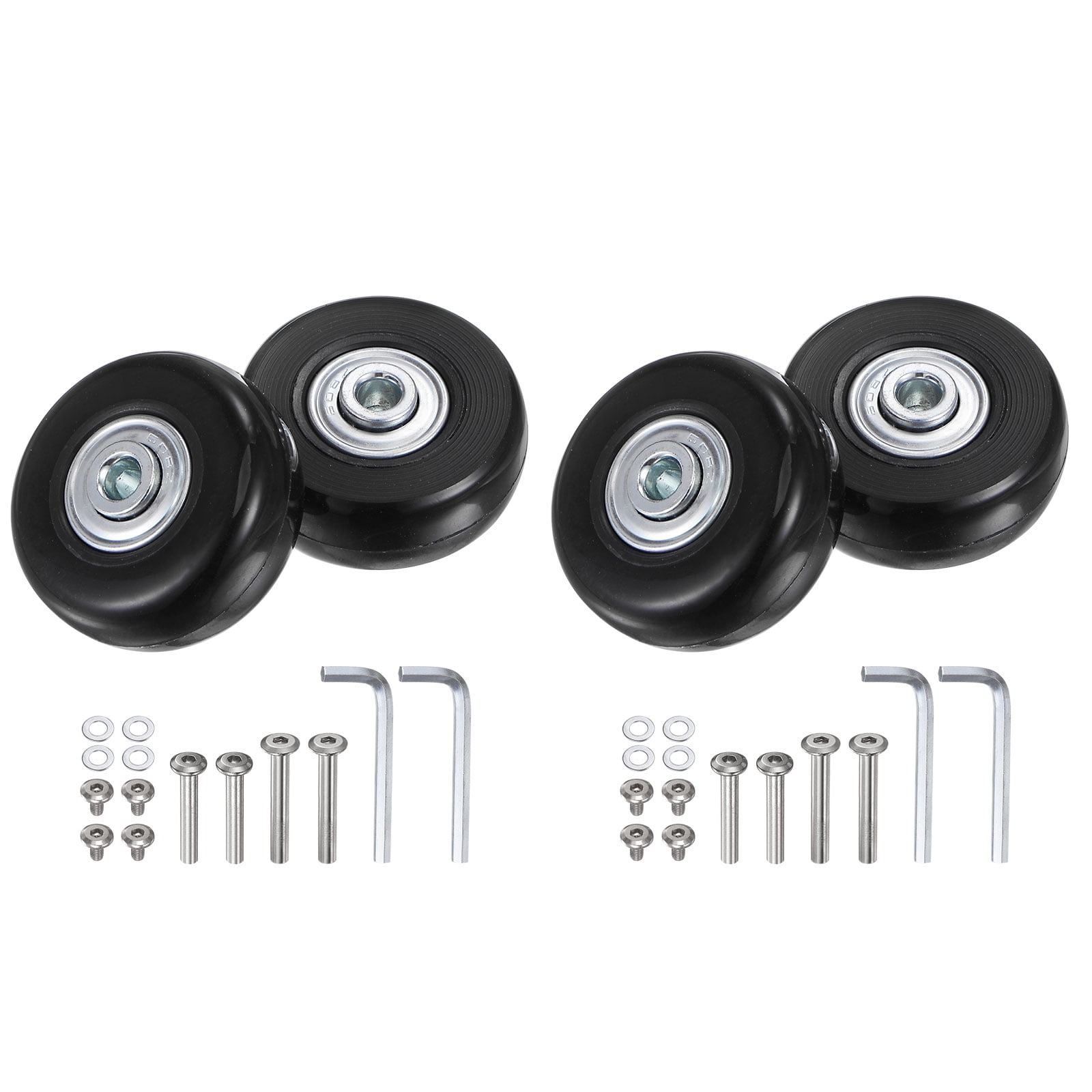 Uxcell Replacement Luggage Wheels 45x18mm Suitcase Wheel Repair Kits 2 ...