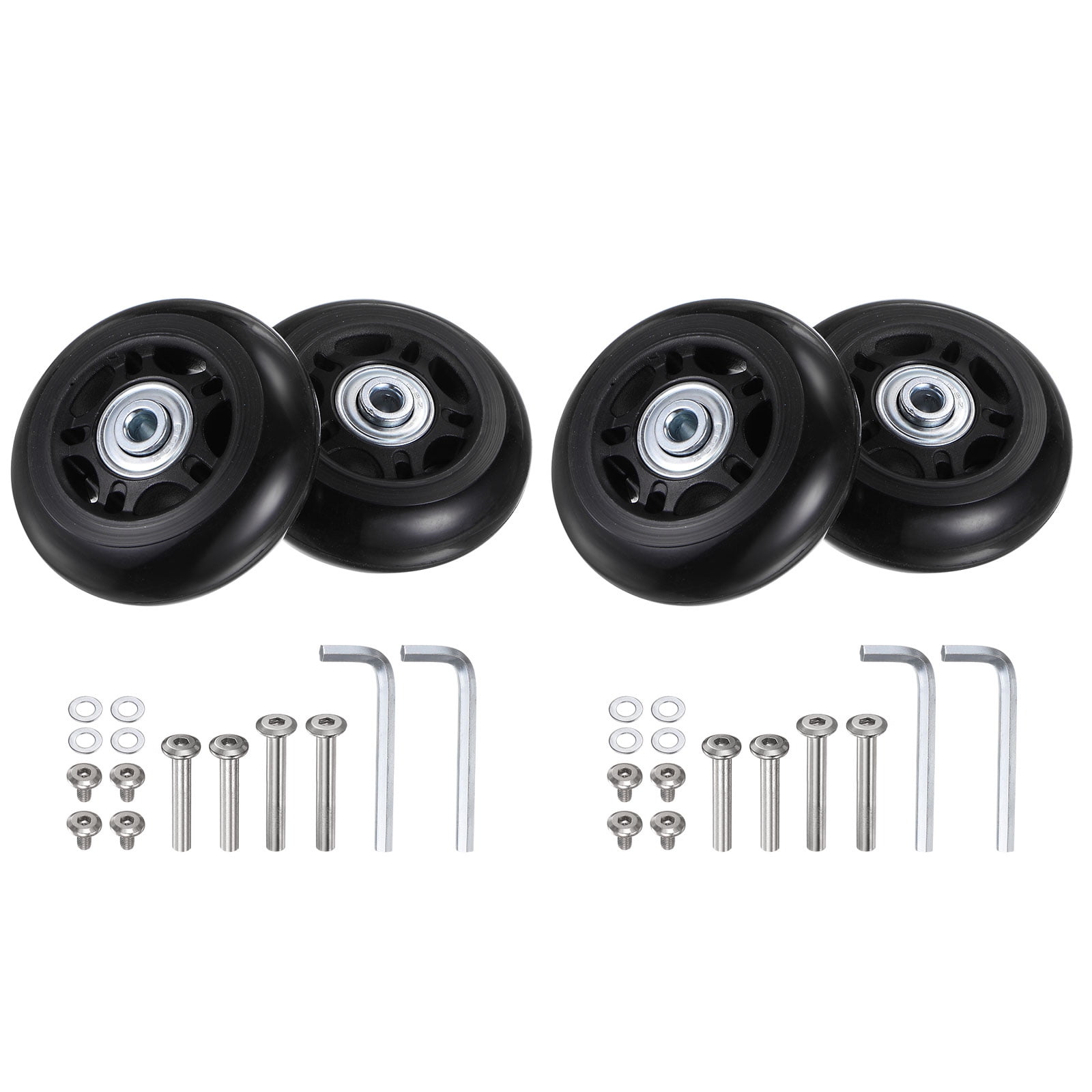 Uxcell Replacement Luggage Wheels 68x24mm Suitcase Wheel Repair Kits 2 ...