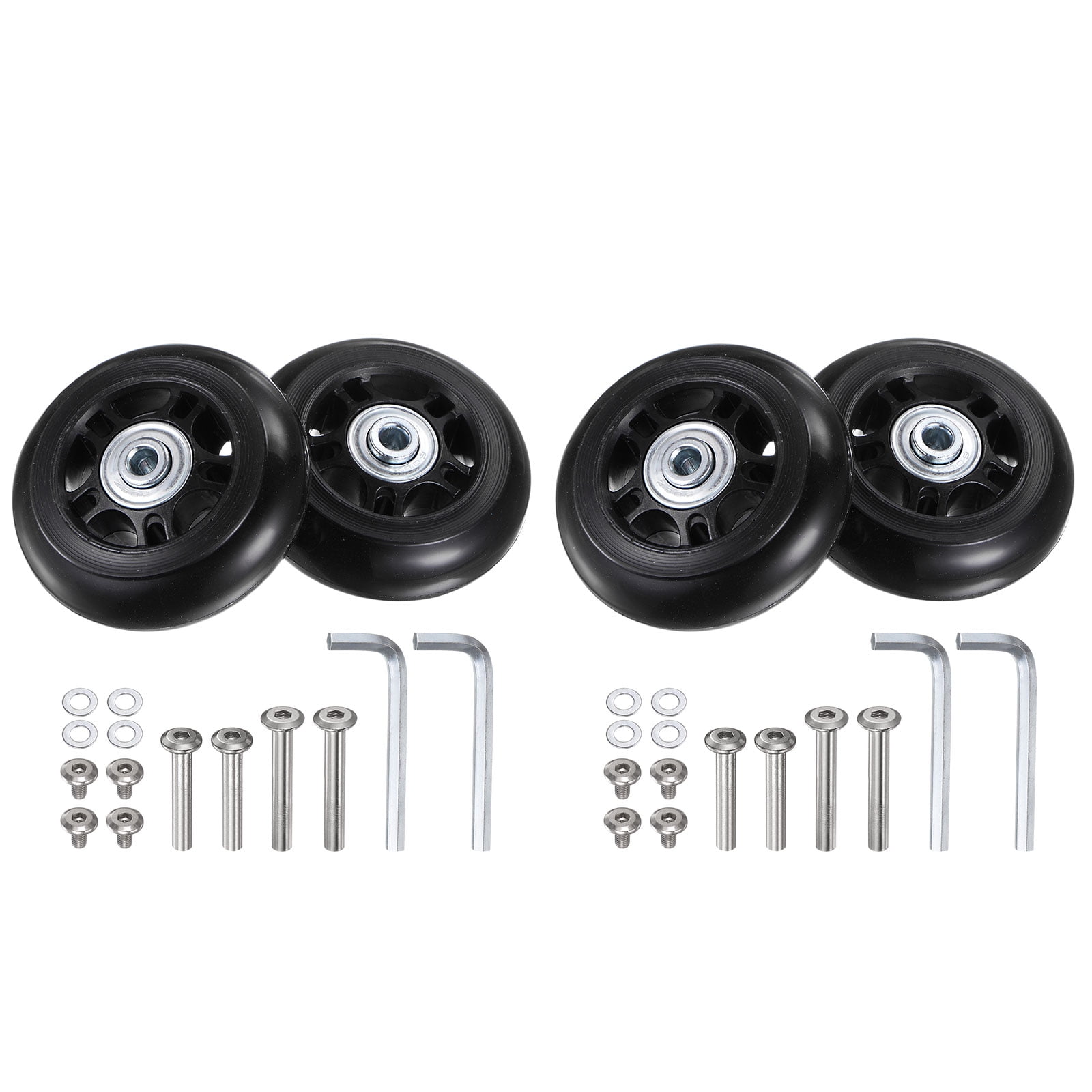 Uxcell Replacement Luggage Wheels 70x24mm Suitcase Wheel Repair Kits 2 ...