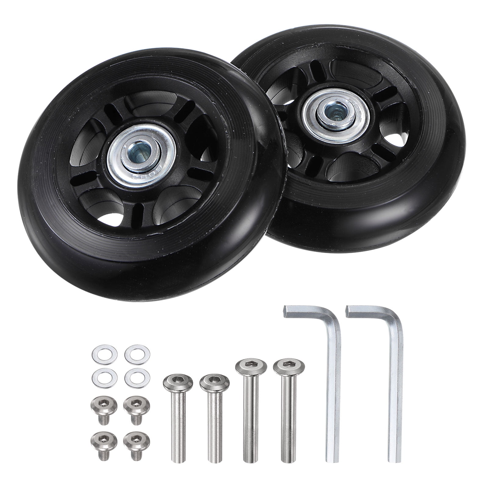 Uxcell Replacement Luggage Wheels 84x24mm Suitcase Wheel Repair Kits 4 ...