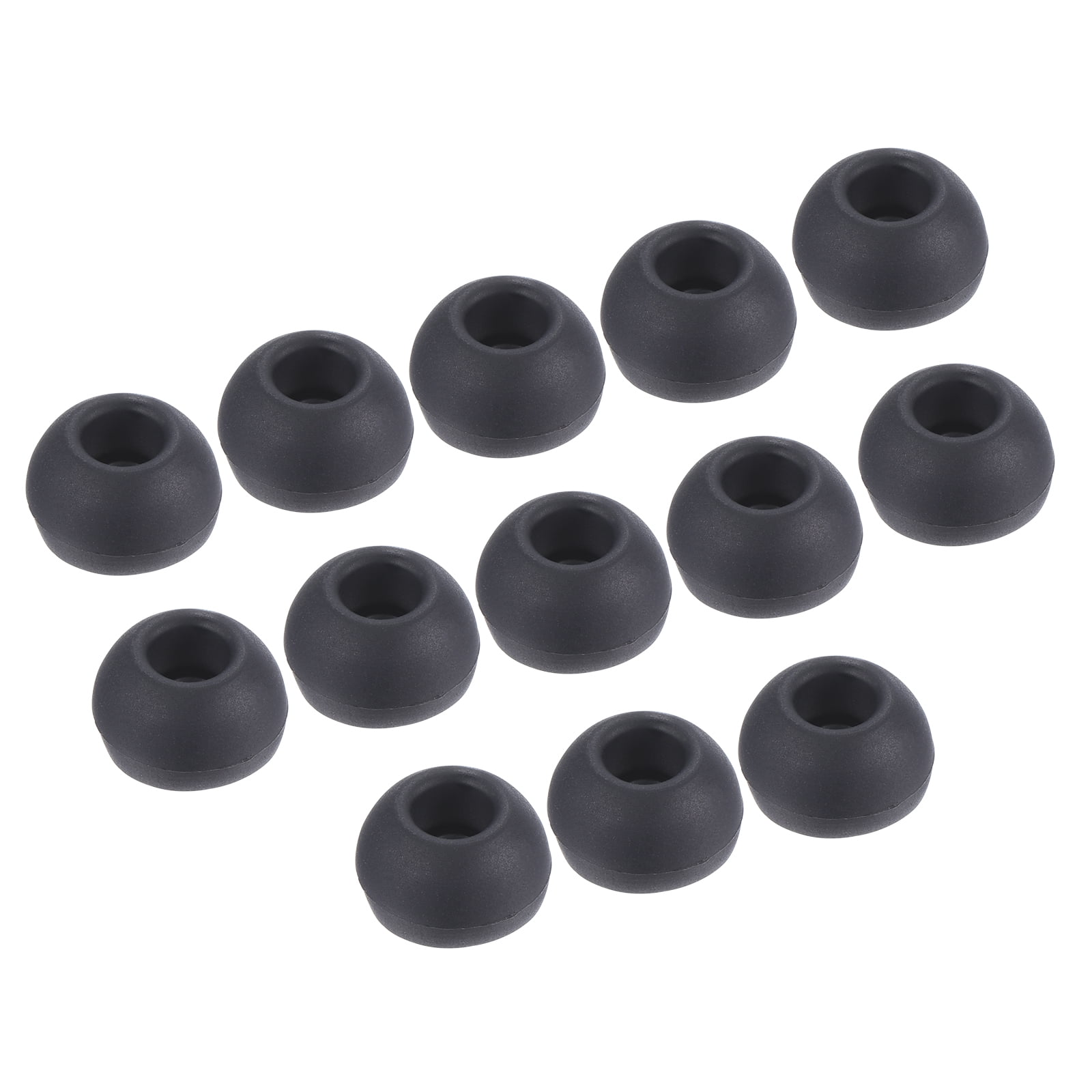 Uxcell Replacement Silicone Ear Tips Earbuds Bud Earbuds Tips Black ...