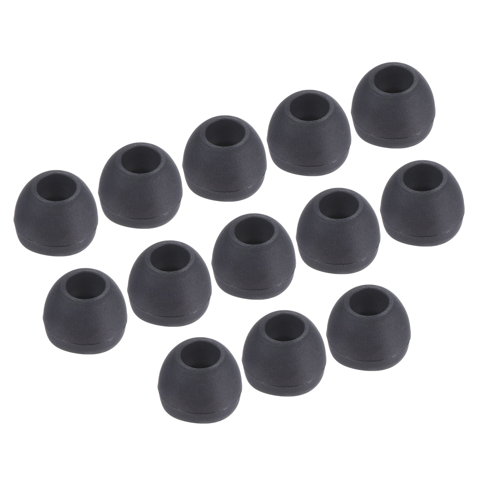 Uxcell Replacement Silicone Ear Tips Earbuds Bud Earbuds Tips Black ...