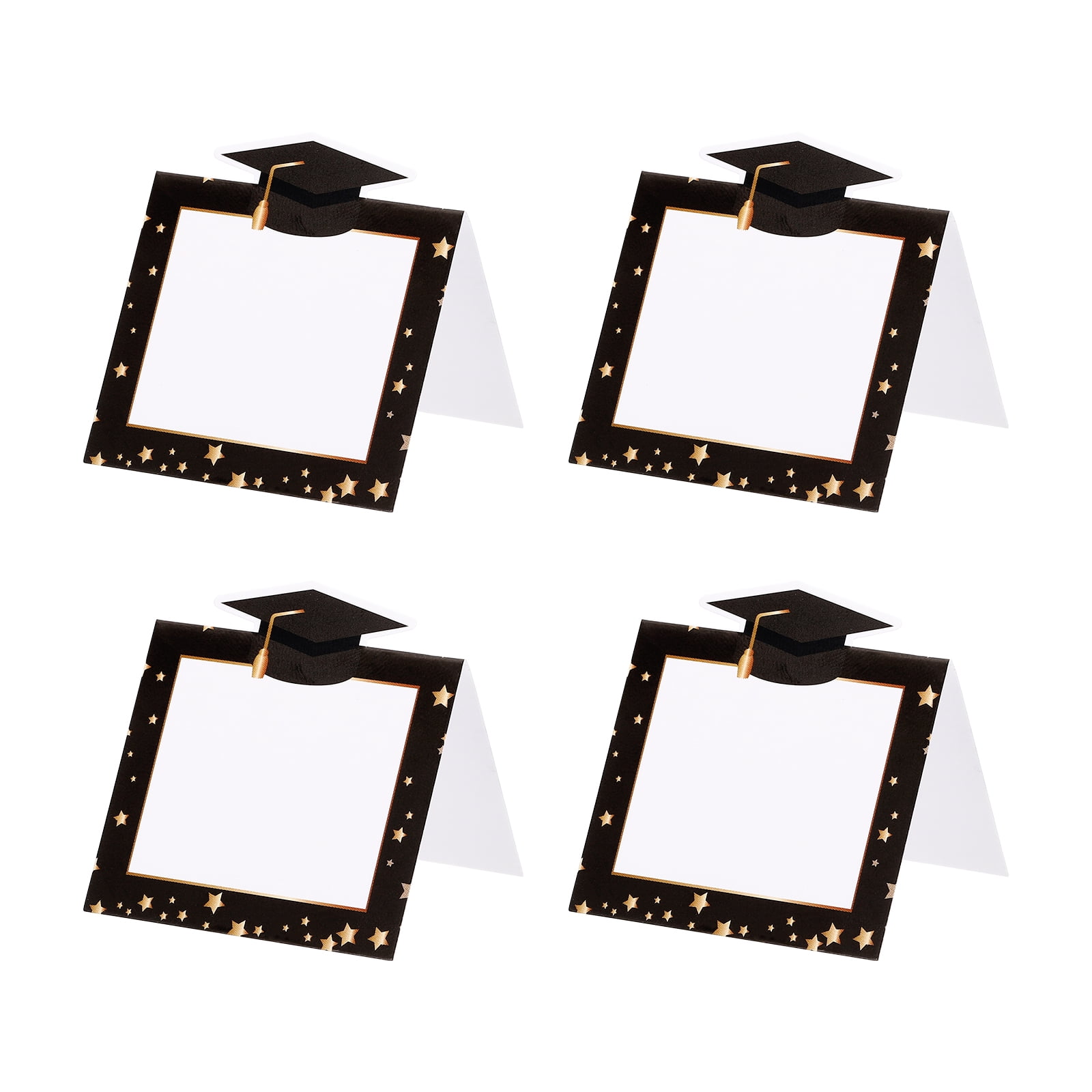Uxcell Reserved Table Signs, Seating Name Cards Graduation Cap Tables ...