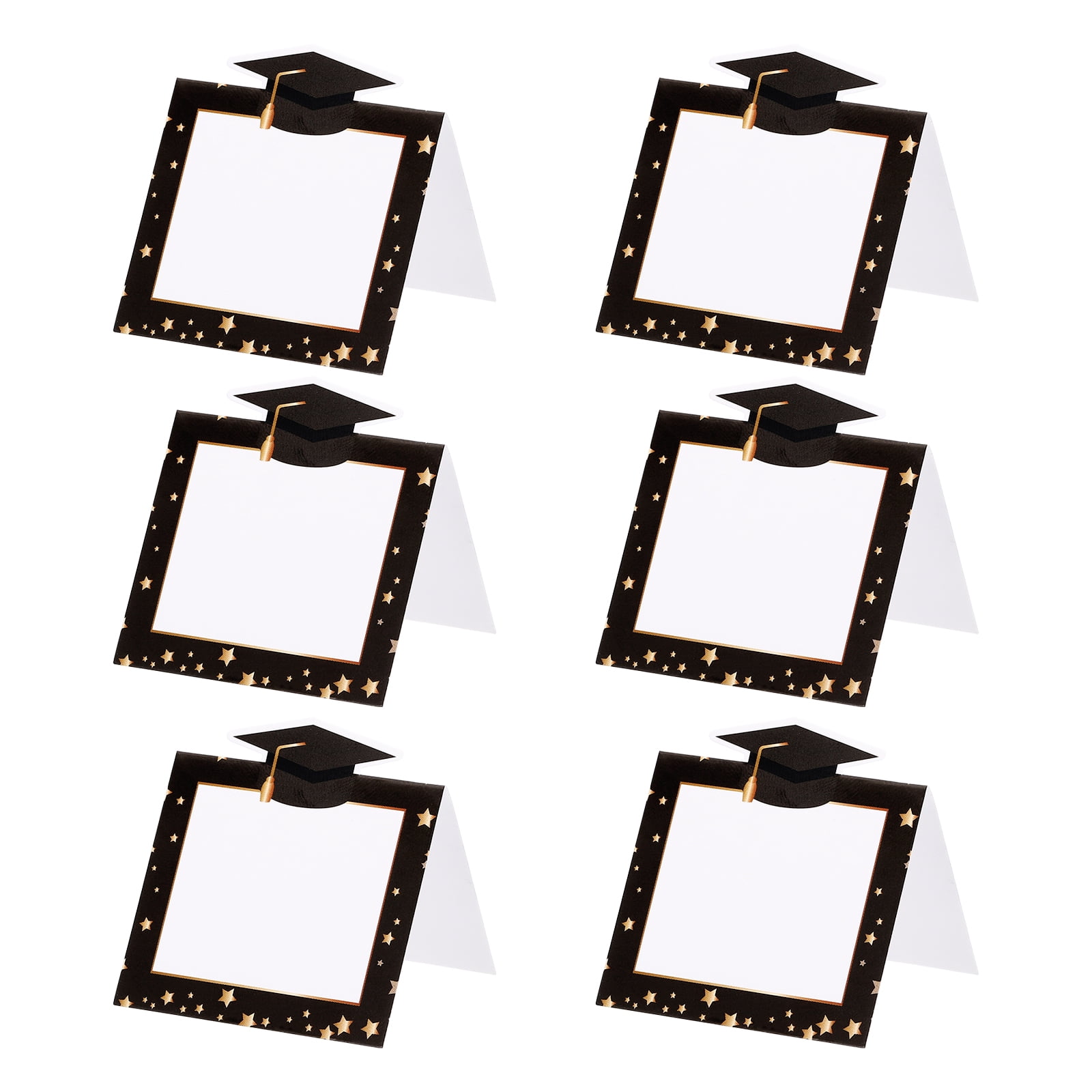 Uxcell Reserved Table Signs, Seating Name Cards Graduation Cap Tables ...